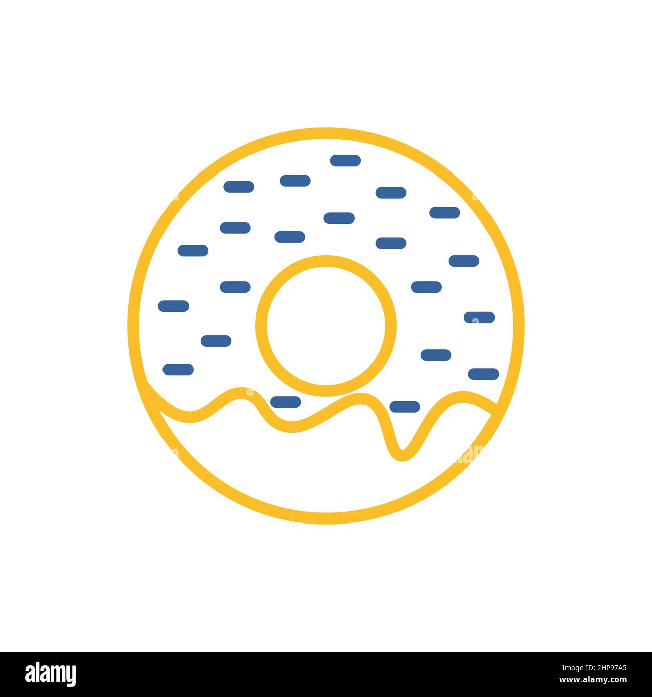 Donut vector icon. Fast food sign Stock Vector Image & Art - Alamy
