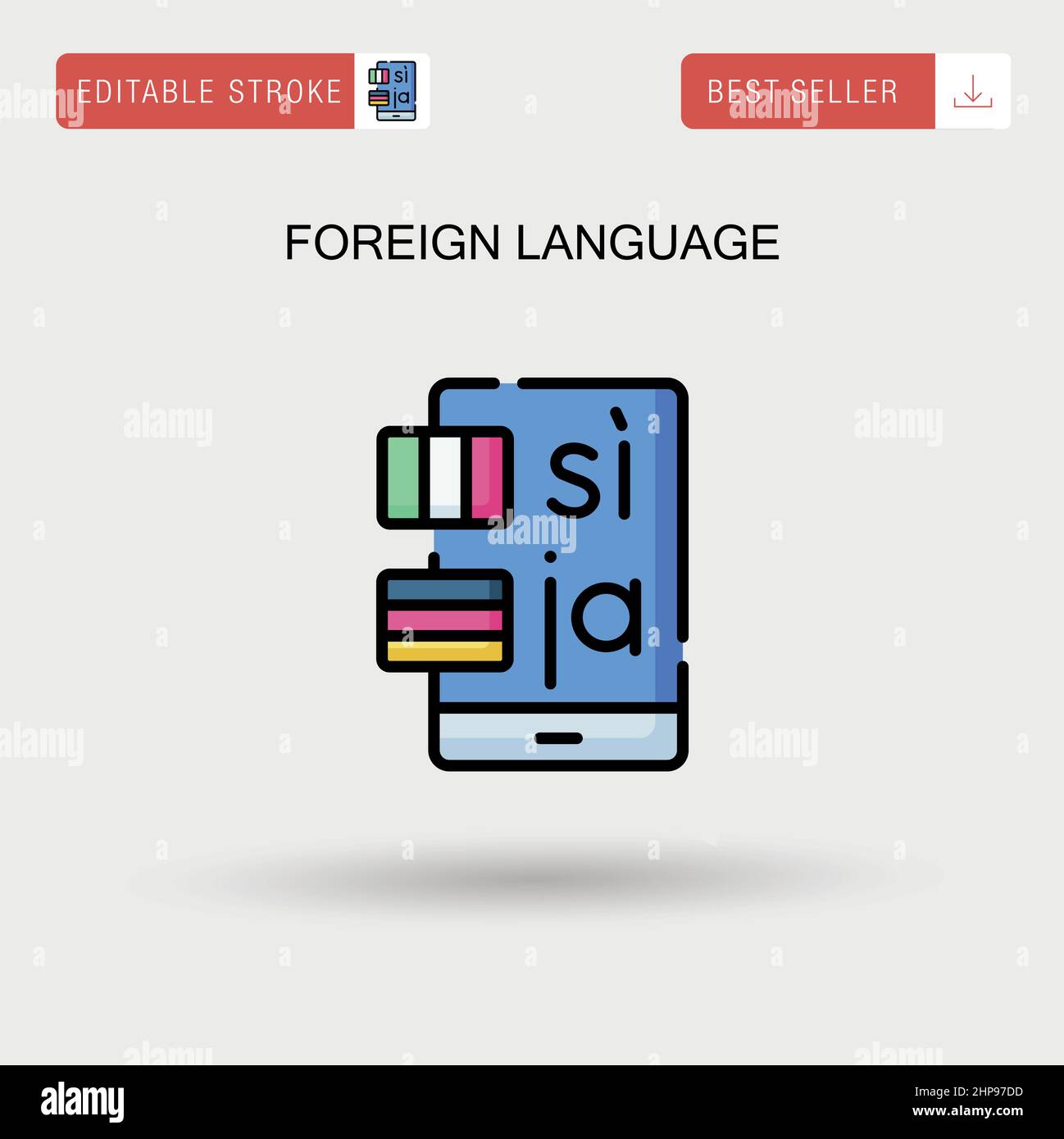 Learn english language online Stock Vector Images - Alamy