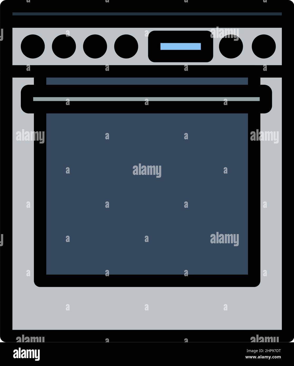 Kitchen Main Stove Unit Icon Stock Vector Image & Art - Alamy