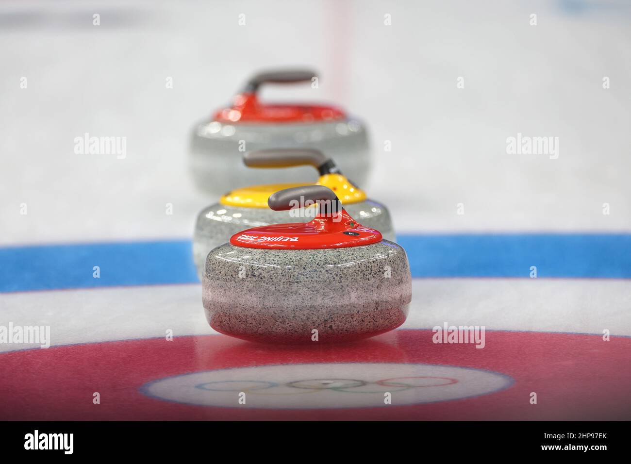 Beijing, China. 18th Feb, 2022. General view Curling : Women's Semi ...