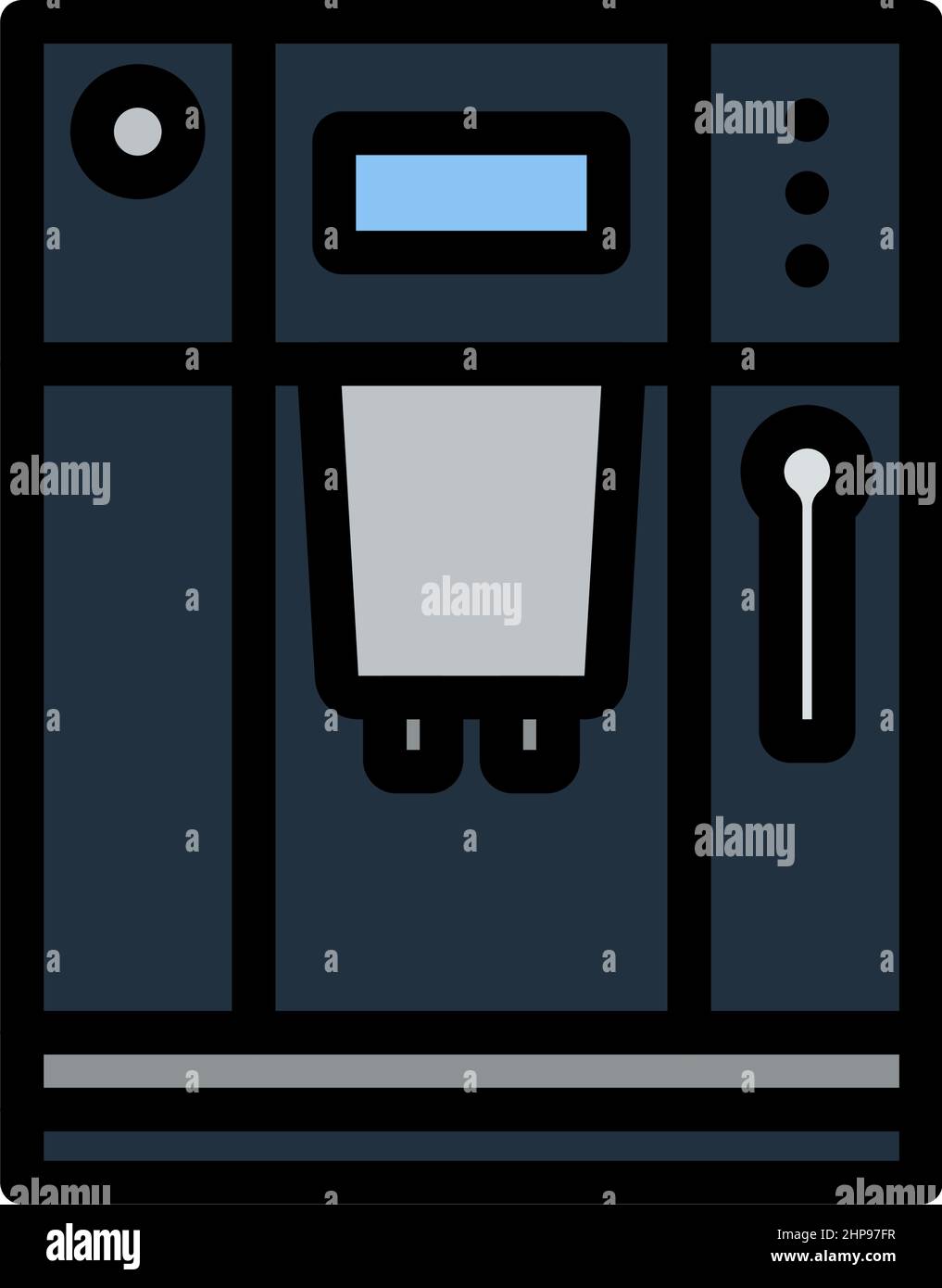 Kitchen Coffee Machine Icon Stock Vector Image & Art - Alamy