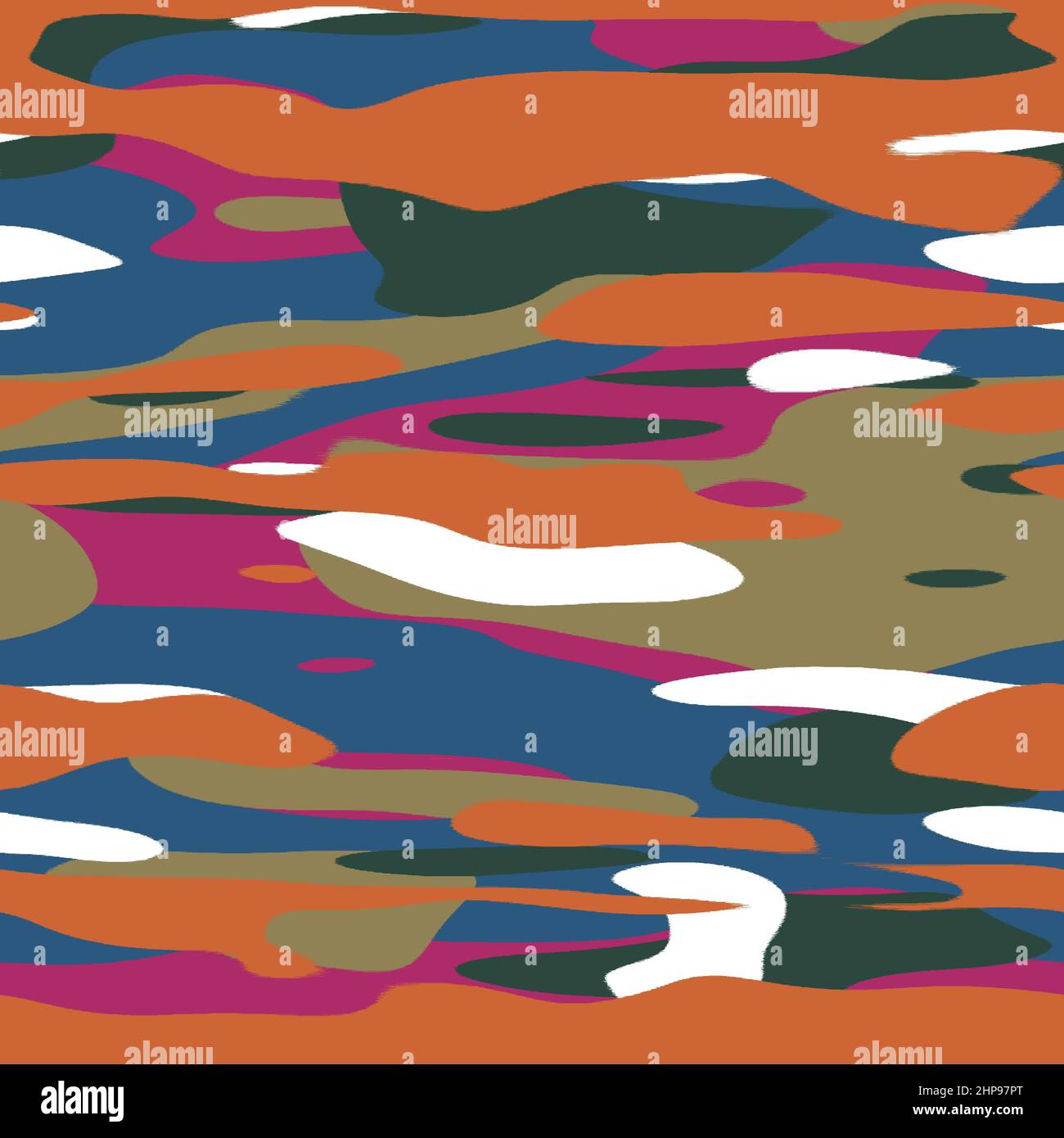 Seamless colorful happy camoflauge inspired surface pattern design for ...