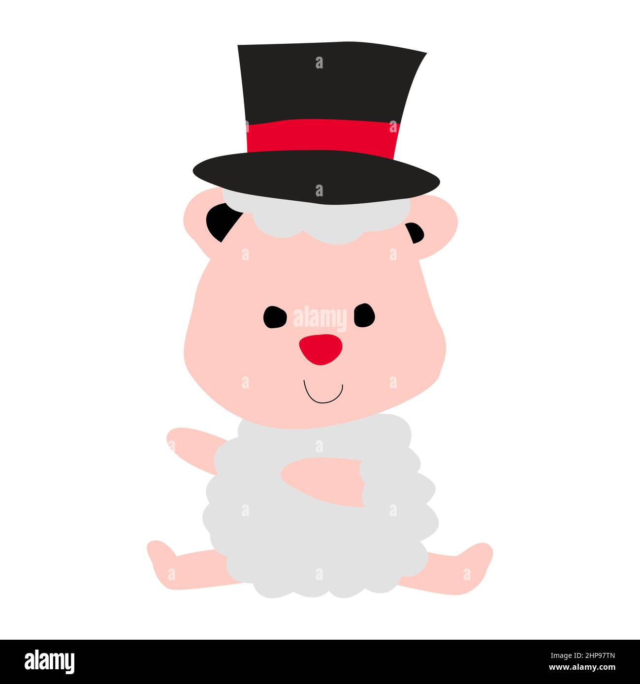 clip art of sheep in xmas costume with cartoon design,vector ...