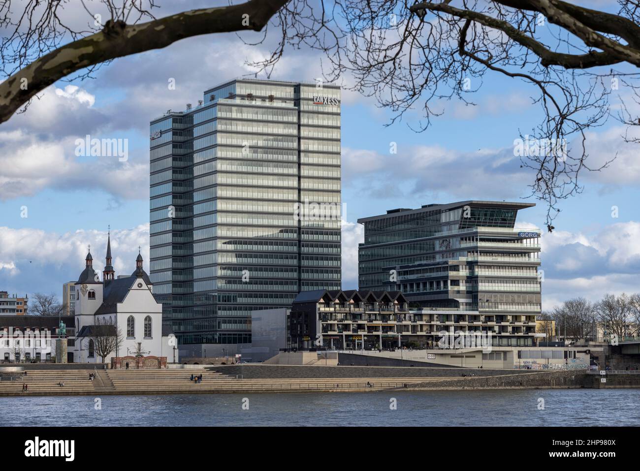 Lanxess -headquarters located next to Rhine river in Cologne Stock ...