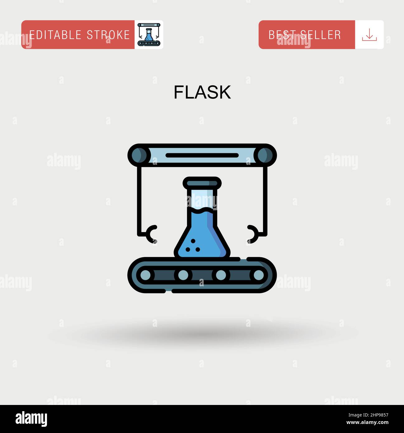 Erlenmeyer flask illustration Stock Vector Images - Alamy