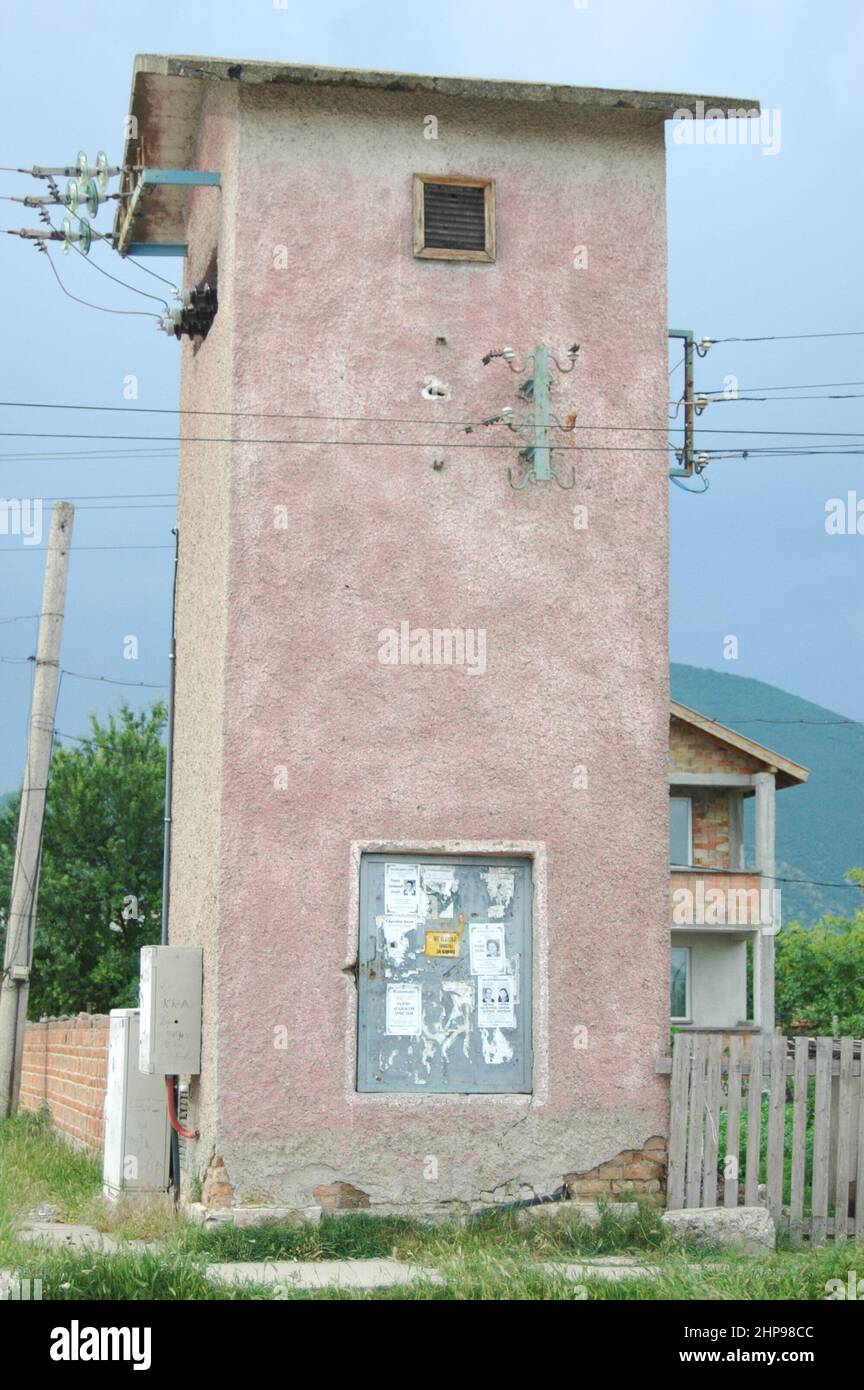 Old Electrical Substation in the Village Stock Photo - Alamy