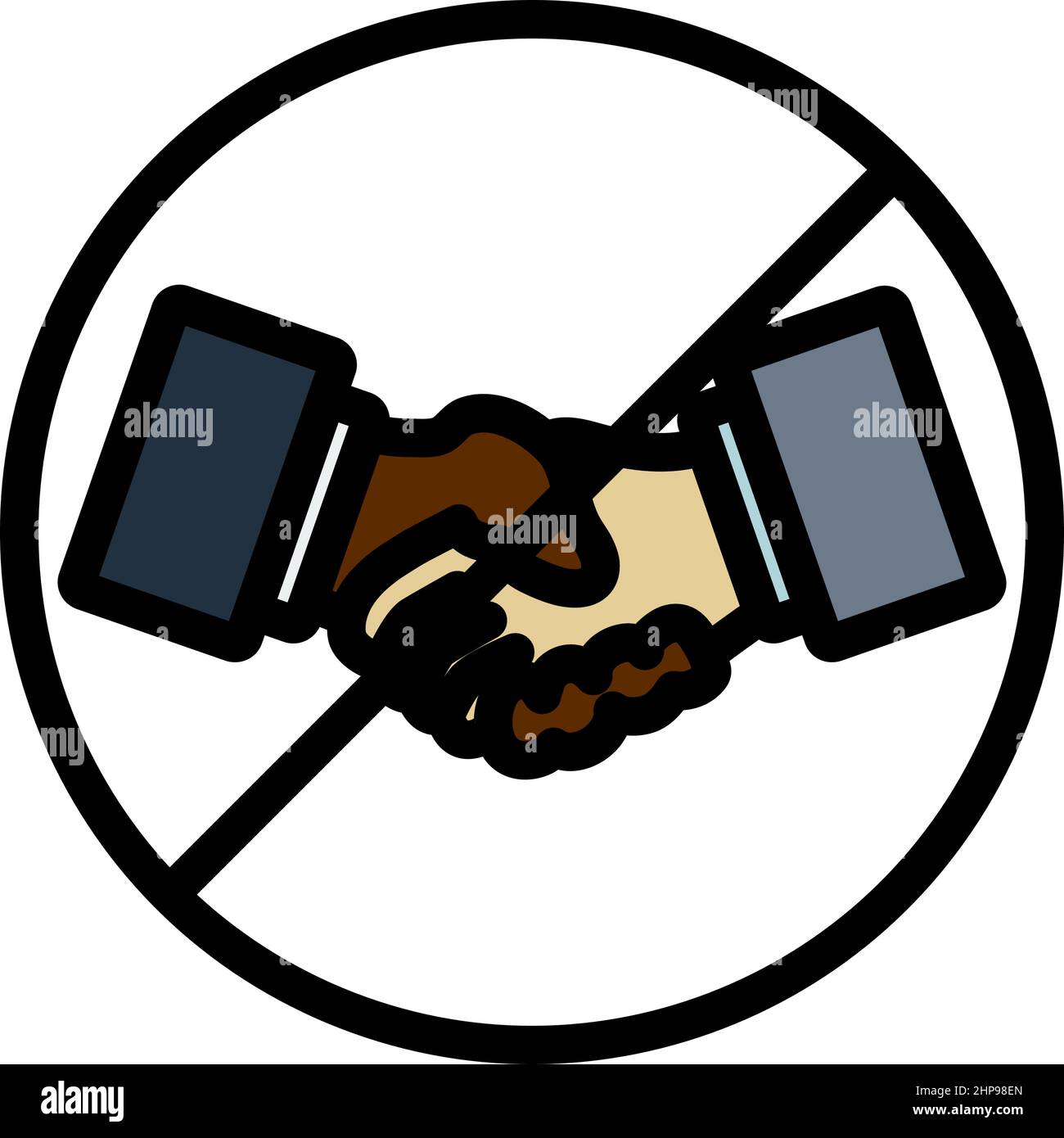 Hand shake illustration hi-res stock photography and images - Alamy