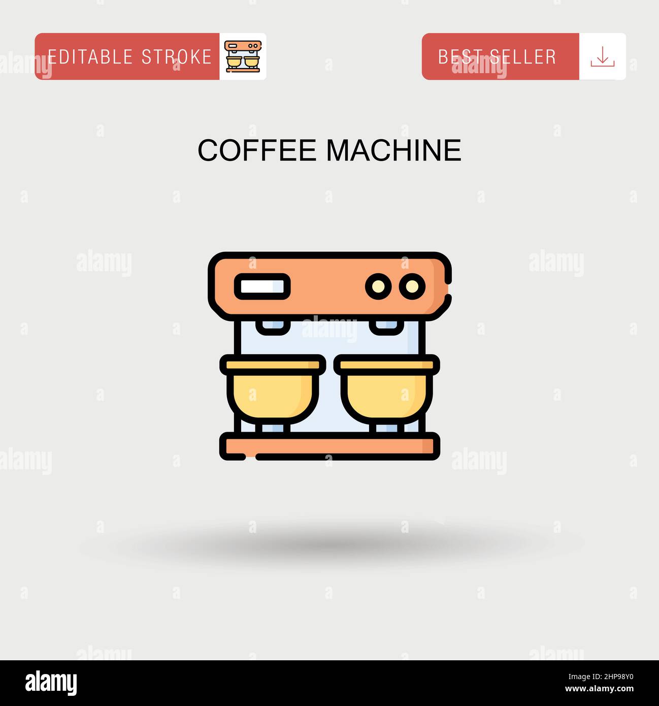 Icon coffee machine hi-res stock photography and images - Alamy