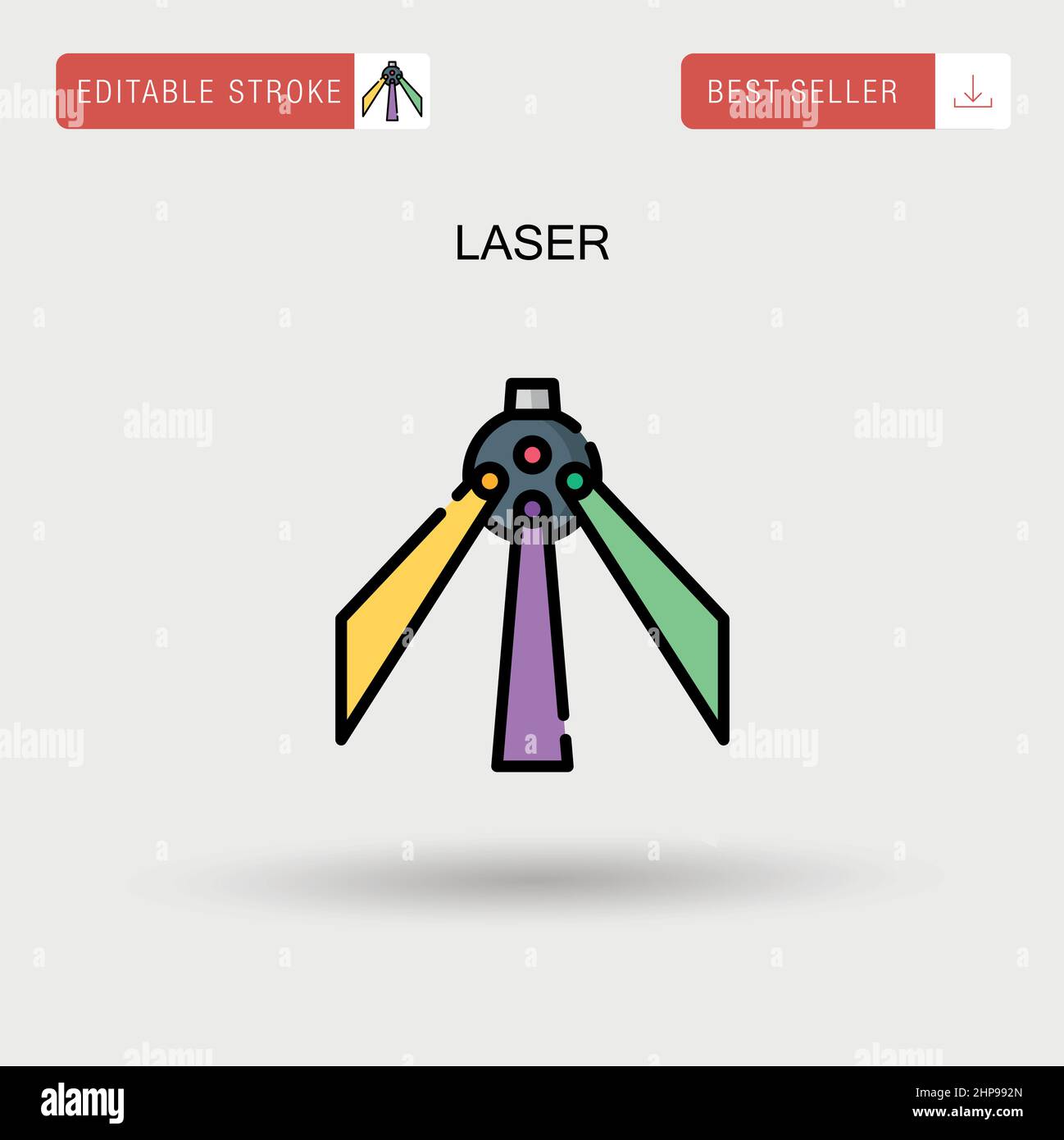 Laser Simple vector icon Stock Vector Image & Art - Alamy