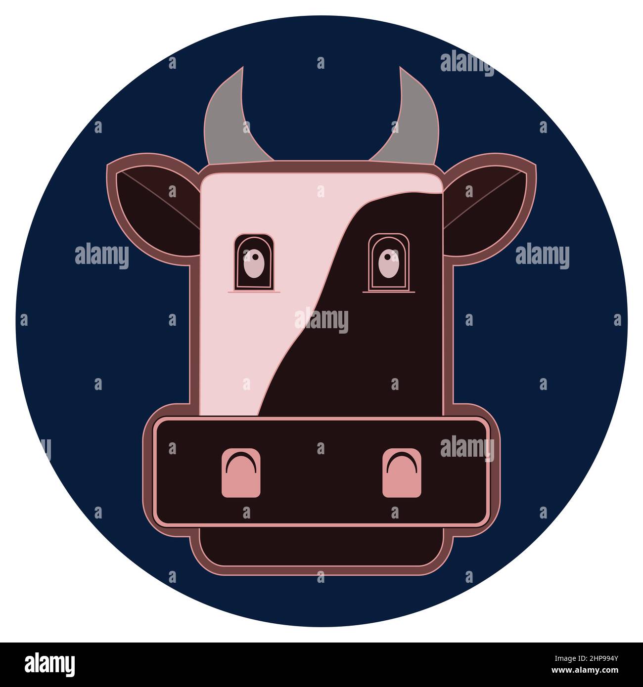 Flat round head Cut Out Stock Images & Pictures - Alamy