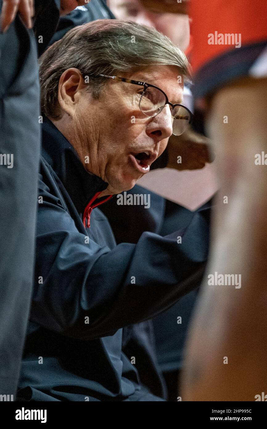 Feb 19, 2022. Head coach Mark Adams of the #11 Texas Tech Red Raiders ...