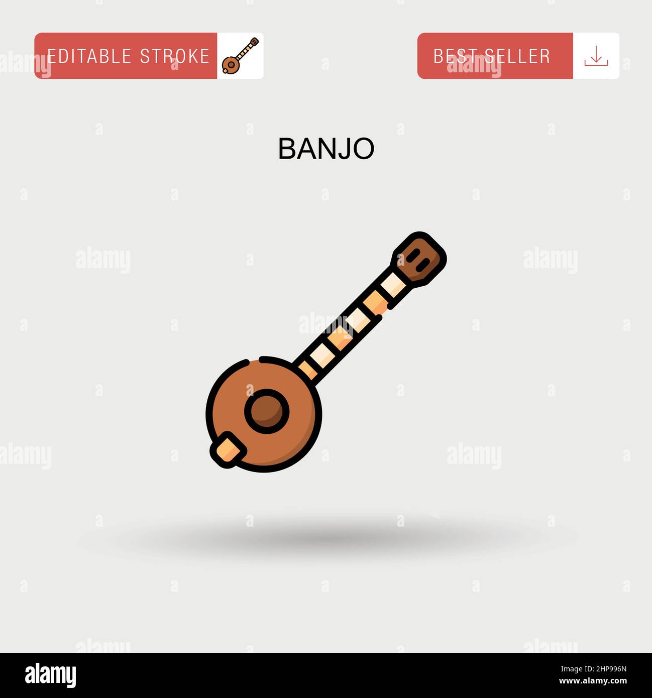 Banjo illustration Stock Vector Images - Alamy