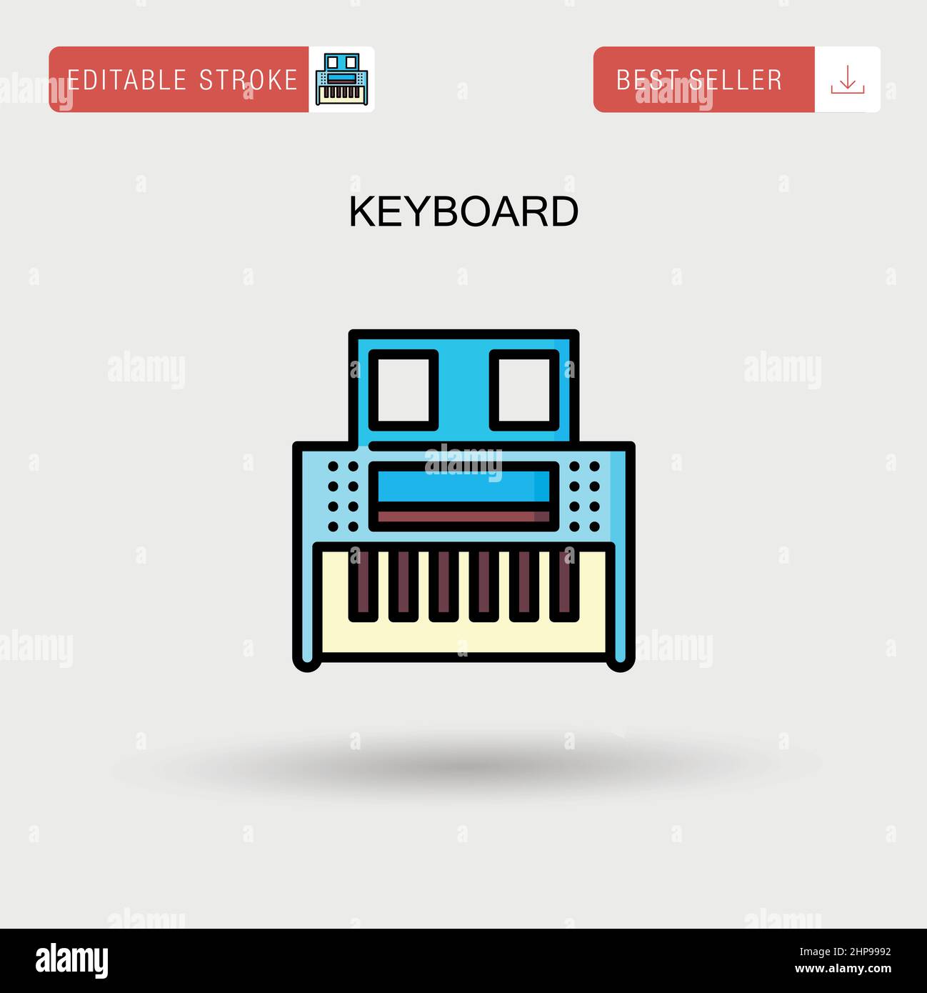 Keyboard Simple vector icon Stock Vector Image & Art - Alamy