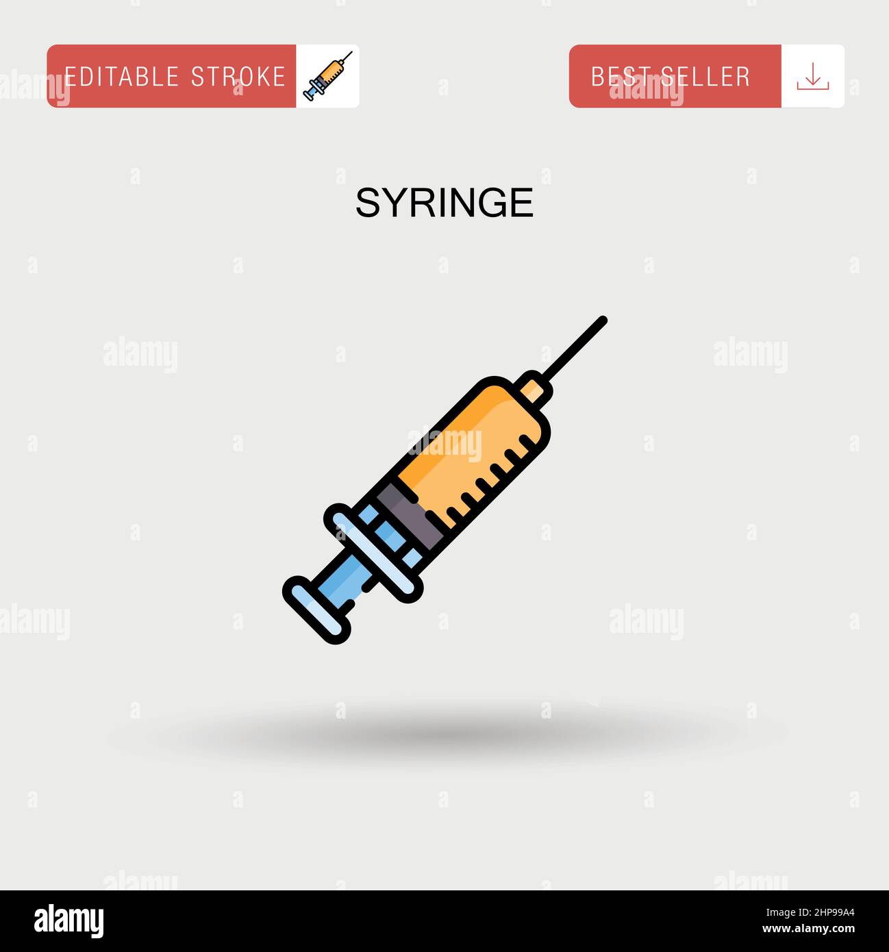 Simple syringe Stock Vector Images - Alamy