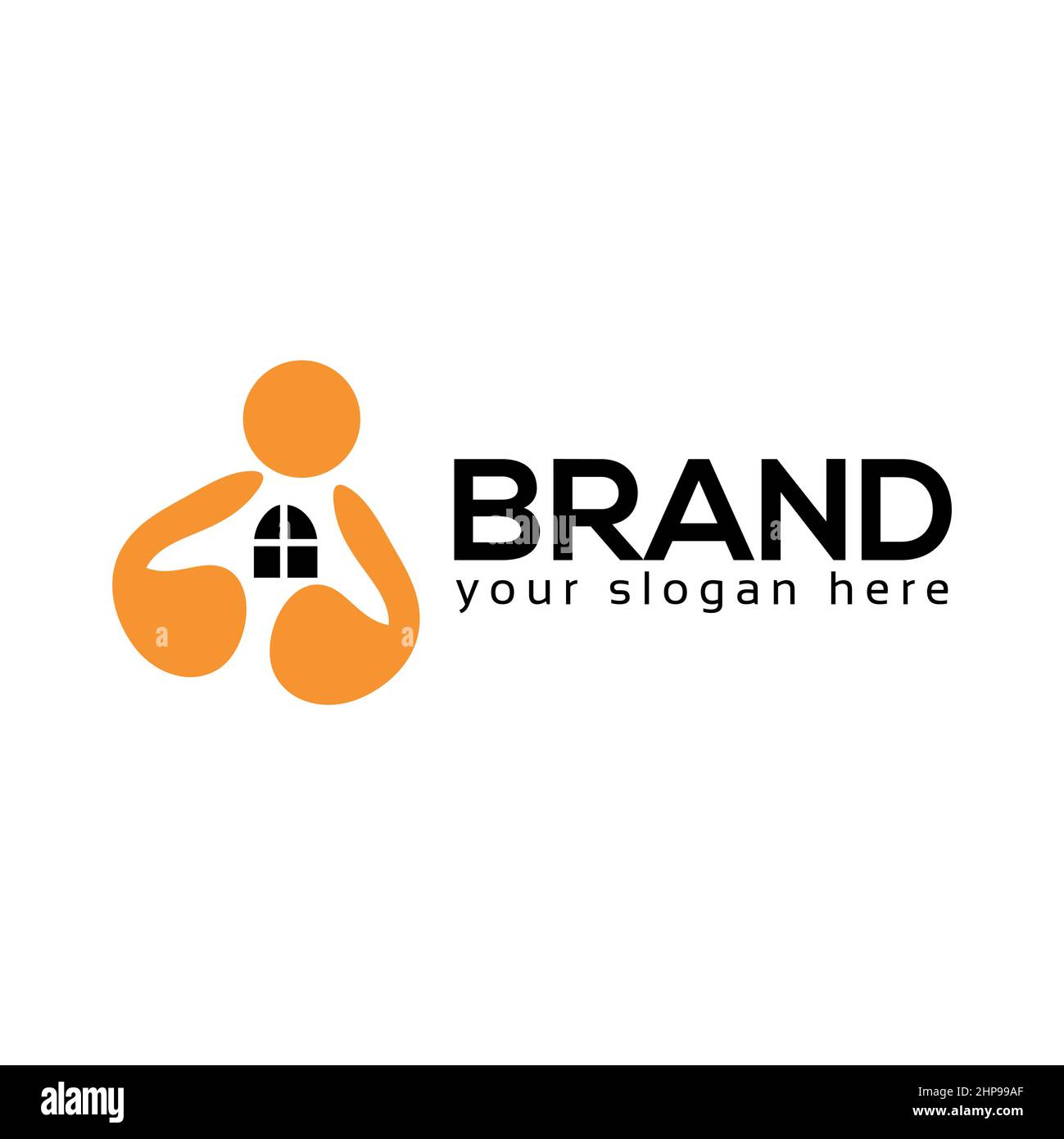Home protection logo vector. Flat design. Vector Illustration on white ...