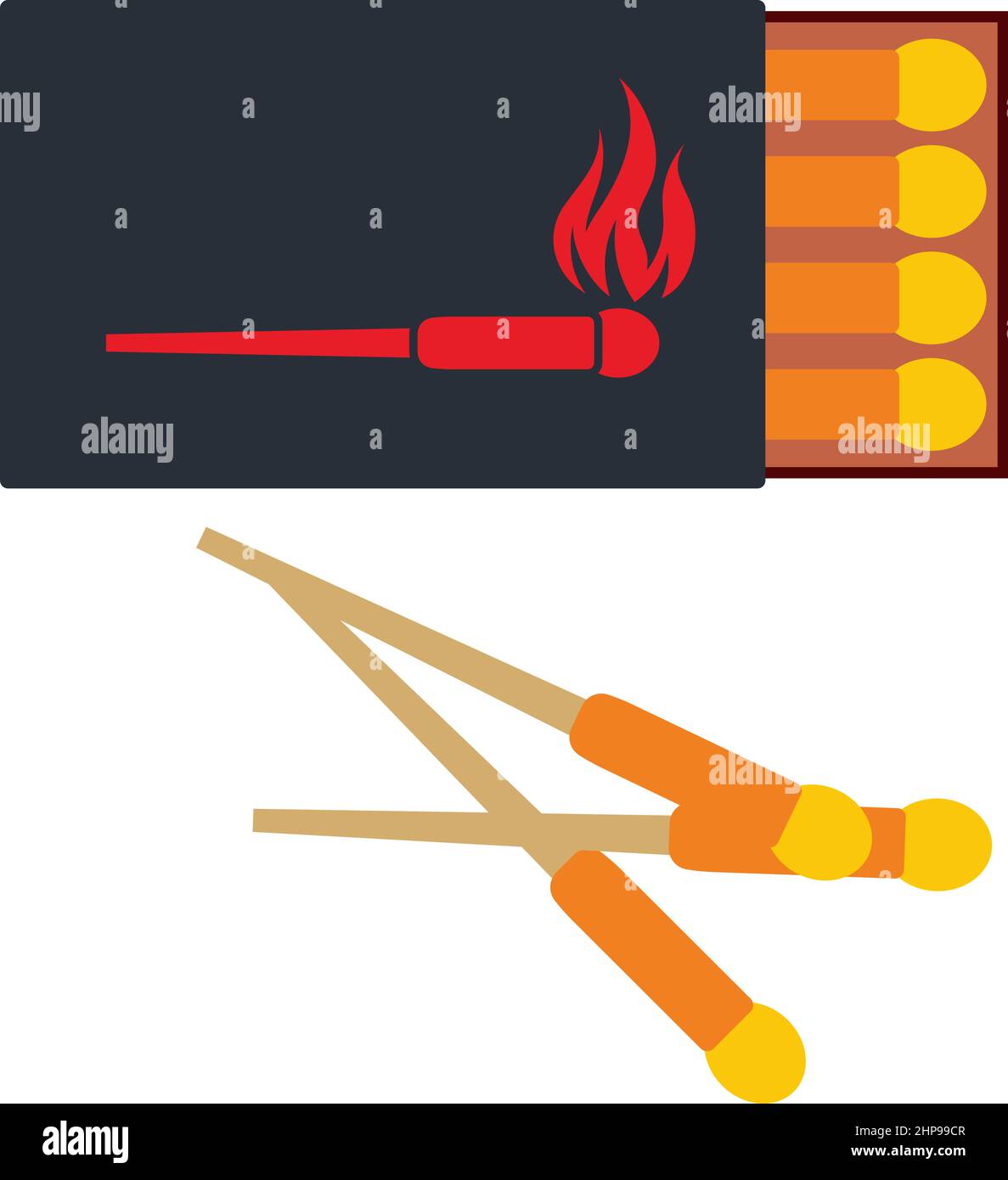 Icon Of Match Box Stock Vector Image & Art - Alamy