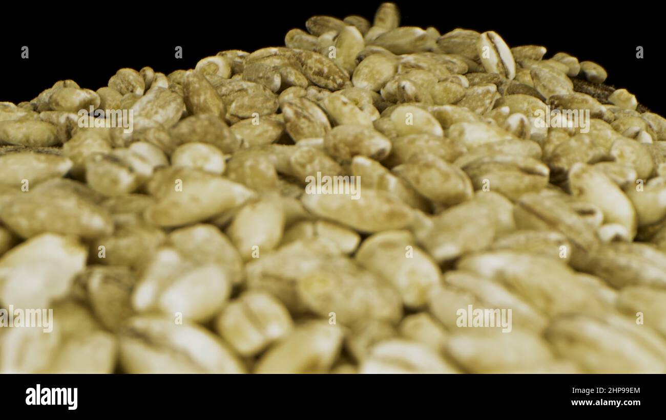Closeup coffee seeds roasting on hi-res stock photography and images ...