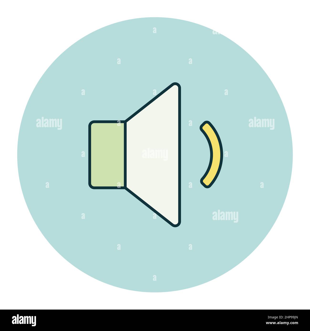 Minimum volume sound music vector flat icon Stock Vector Image & Art ...