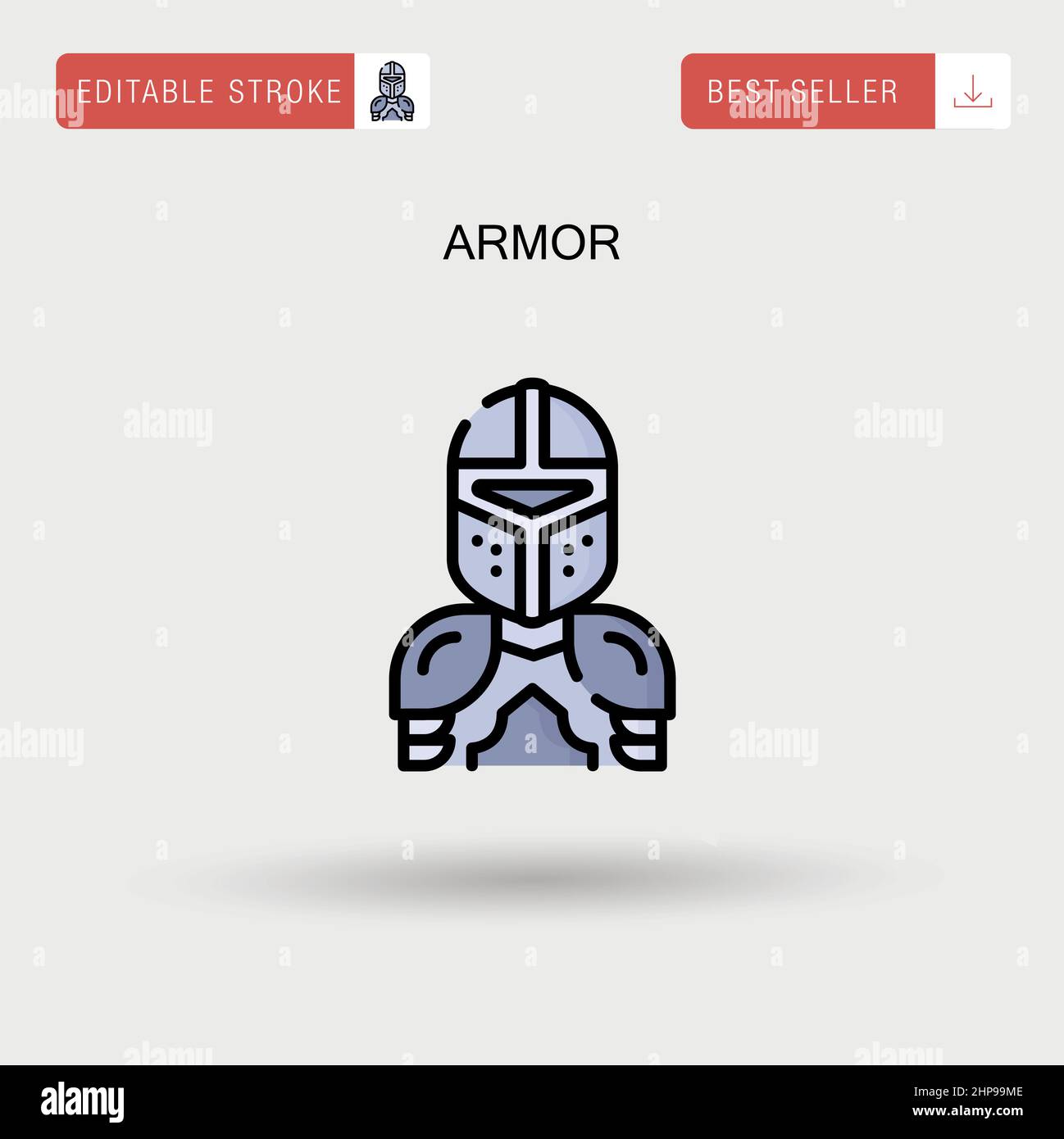Medieval armor suit helmet Stock Vector Images - Alamy