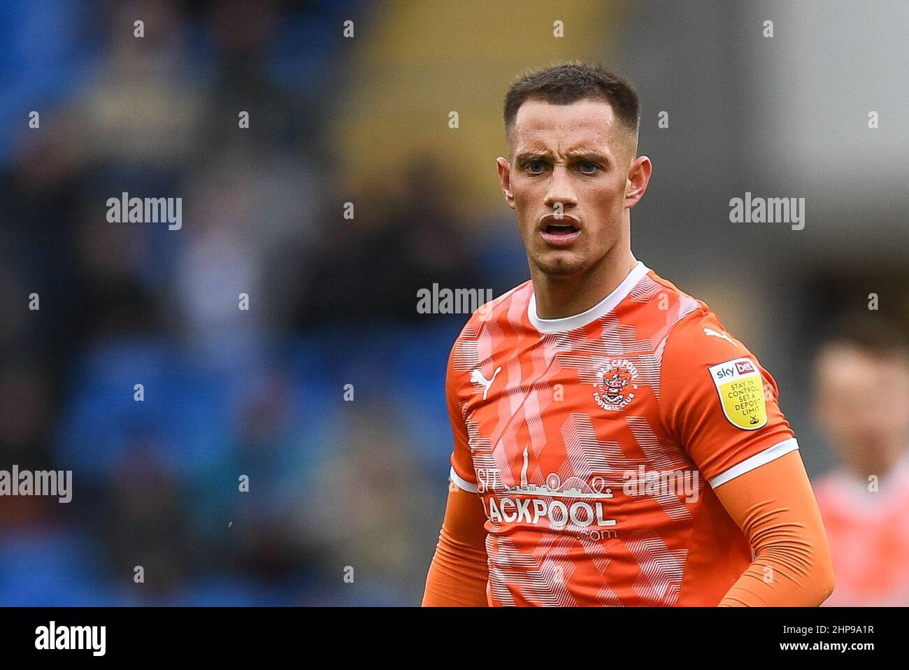Jerry Yates #9 of Blackpool during the game Stock Photo - Alamy