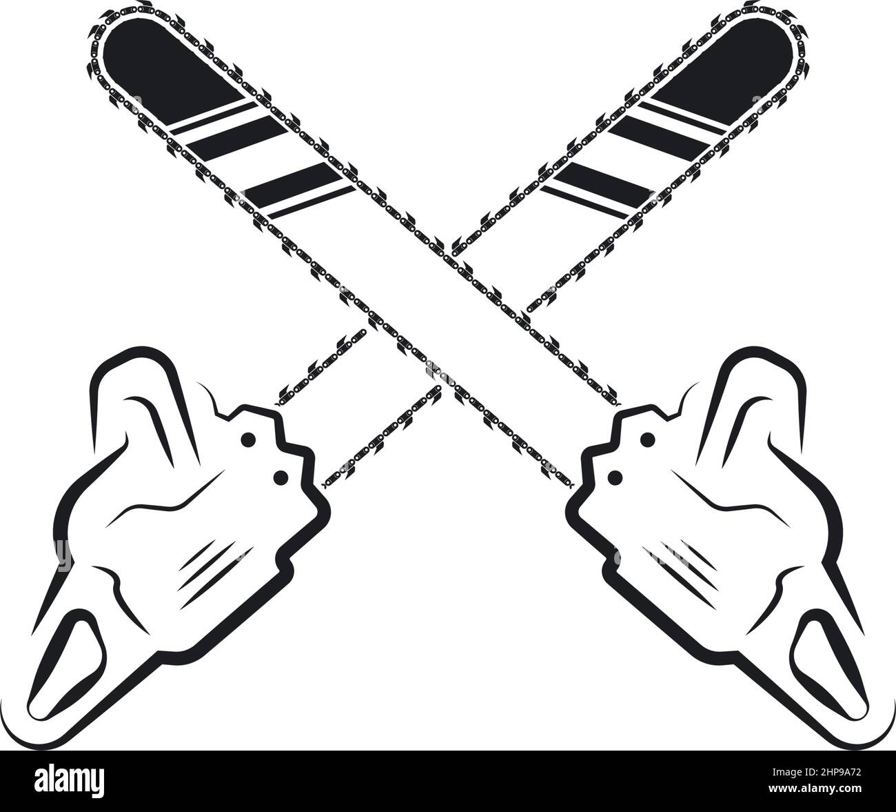 saw chain machine icon vector illlustration design template Stock ...