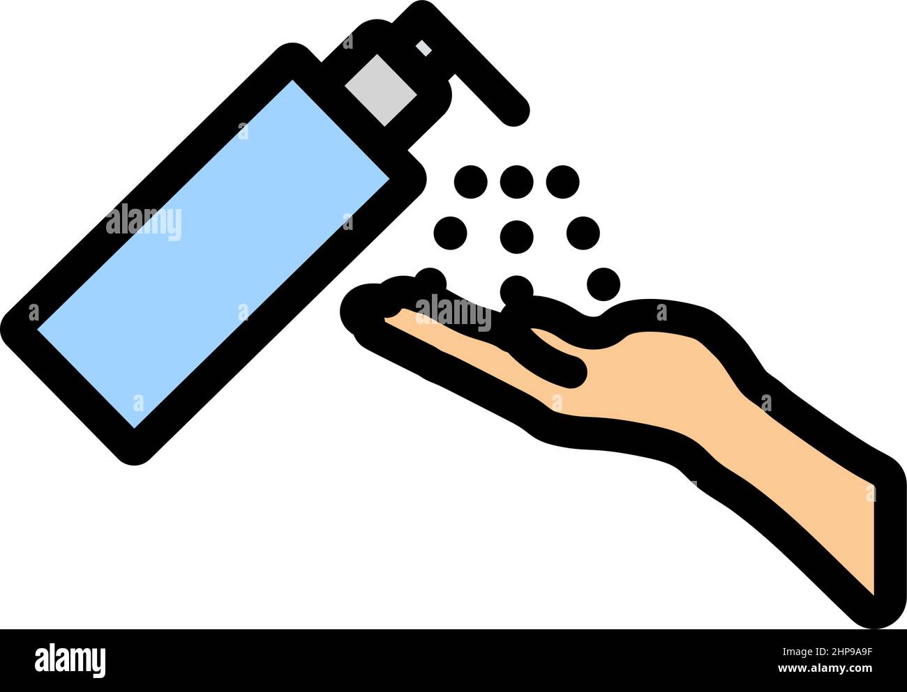 Hygiene product lineart Cut Out Stock Images & Pictures - Alamy