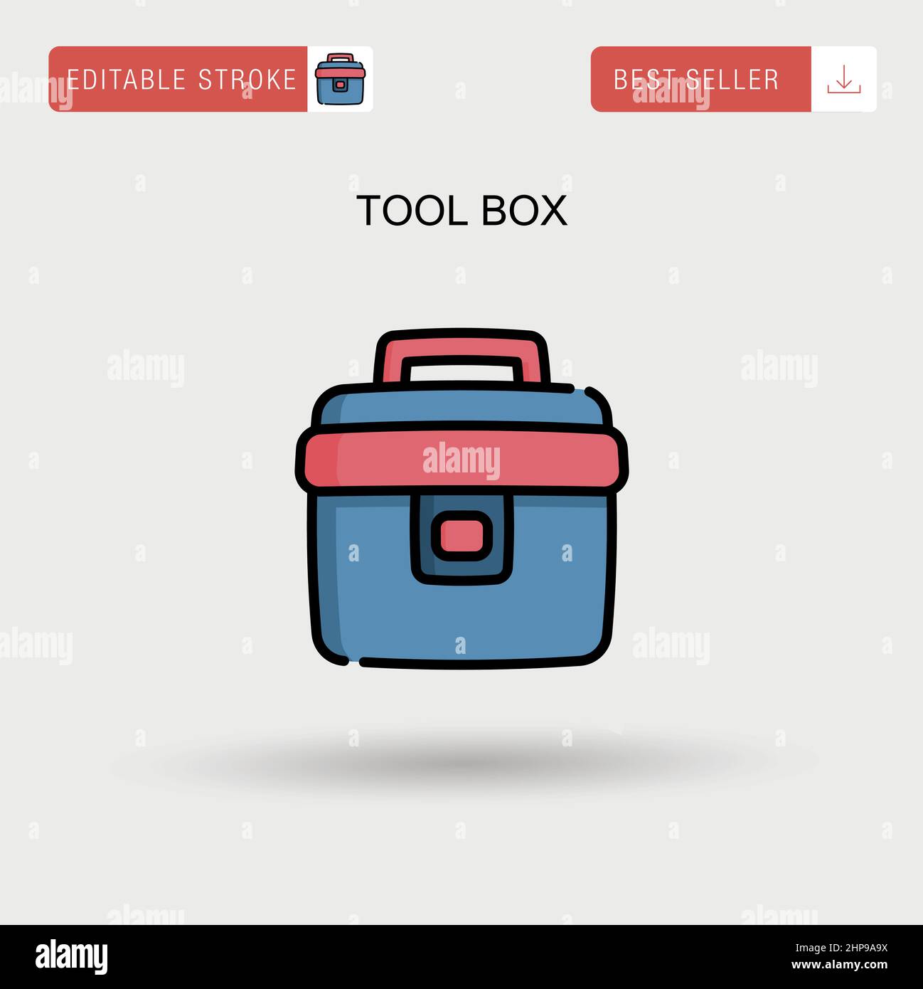 Tool box Simple vector icon Stock Vector Image & Art - Alamy
