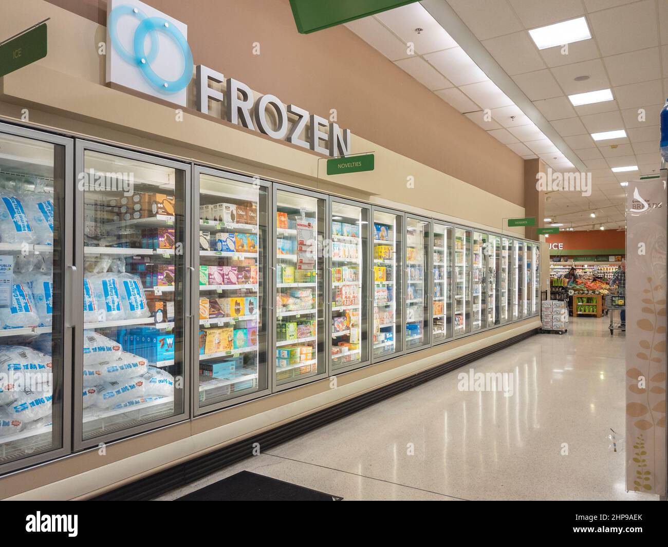 Orlando, Florida - February 8, 2022: Horizontal Indoor View of Publix ...