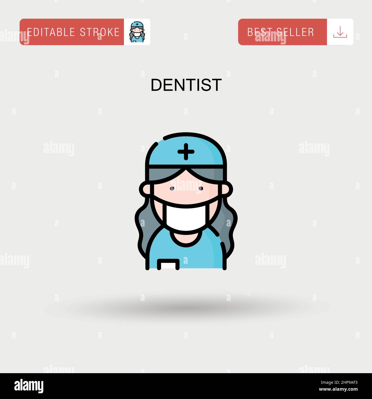 Male dentist with patient Stock Vector Images - Alamy