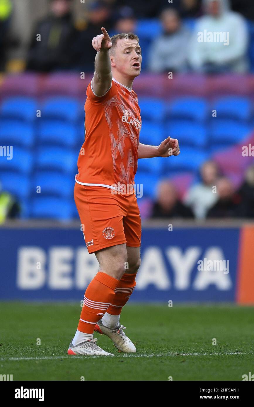 Shayne Lavery #19 of Blackpool during the game Stock Photo - Alamy