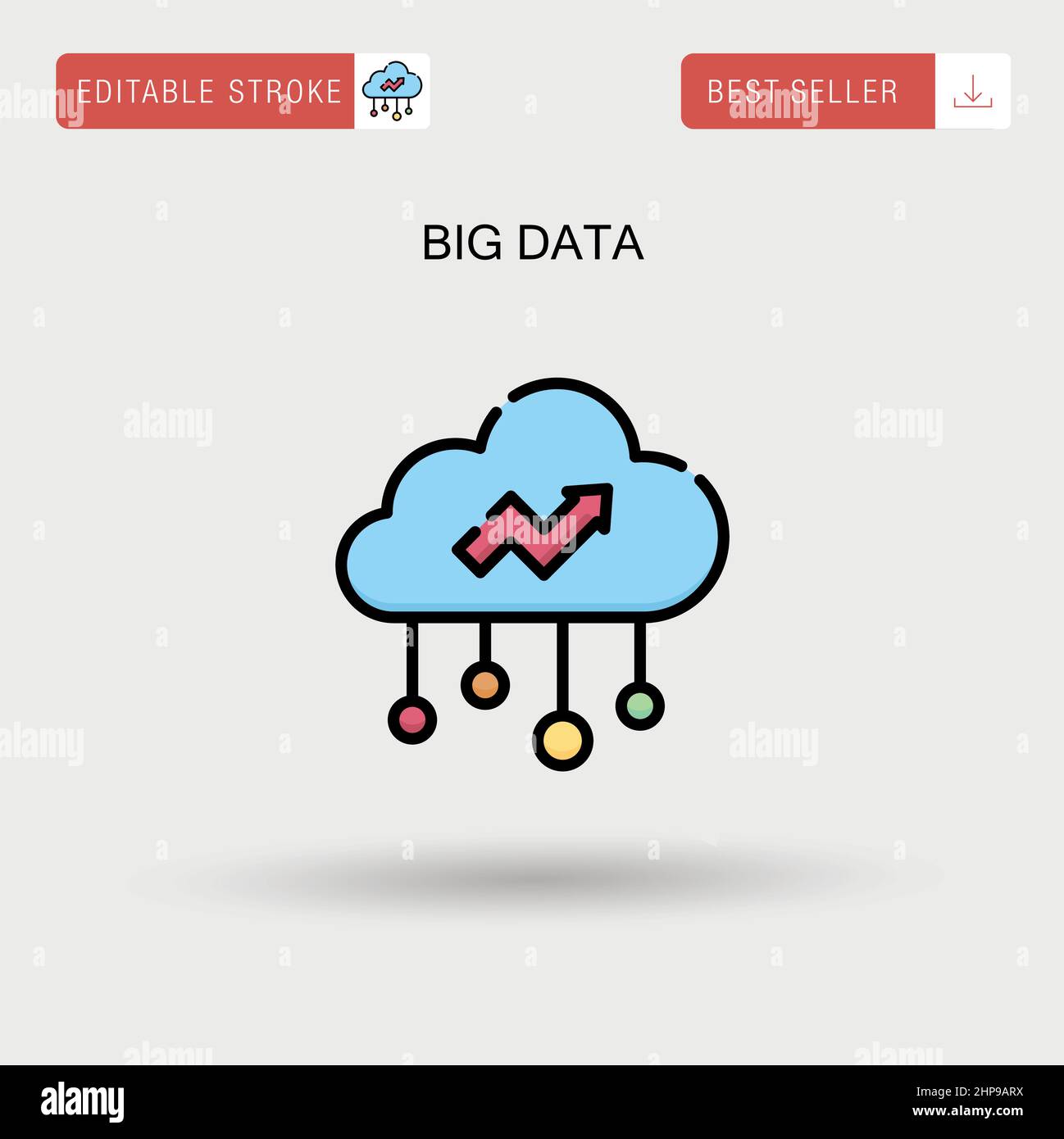 Big data icon Stock Vector Images - Alamy