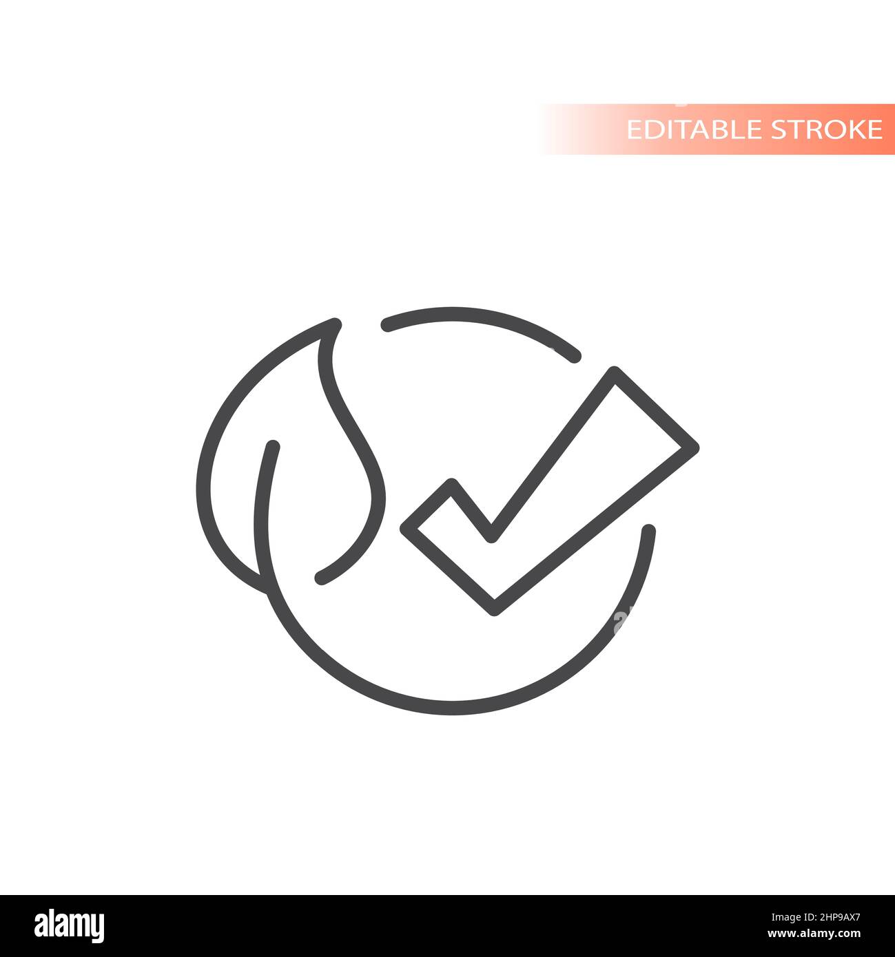 Eco safe, or friendly outlined icon Stock Vector Image & Art - Alamy