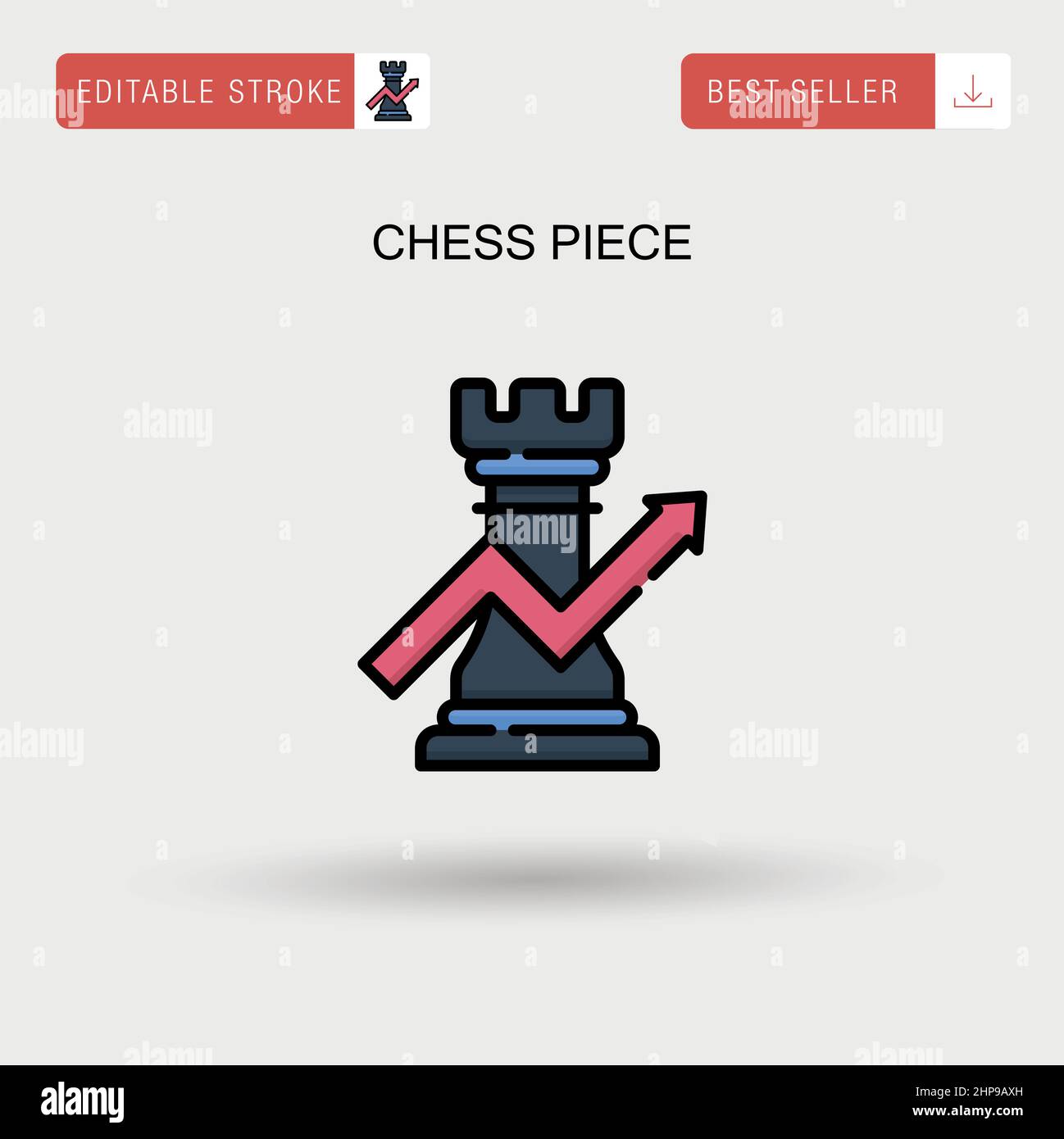 Isolated chess piece design Stock Vector Images - Alamy