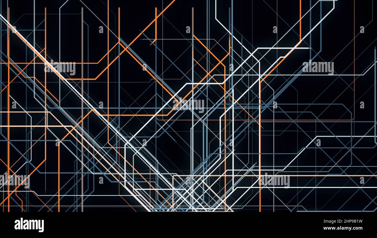 Abstract geometric lined pattern, motion graphics. Endless quantity of ...