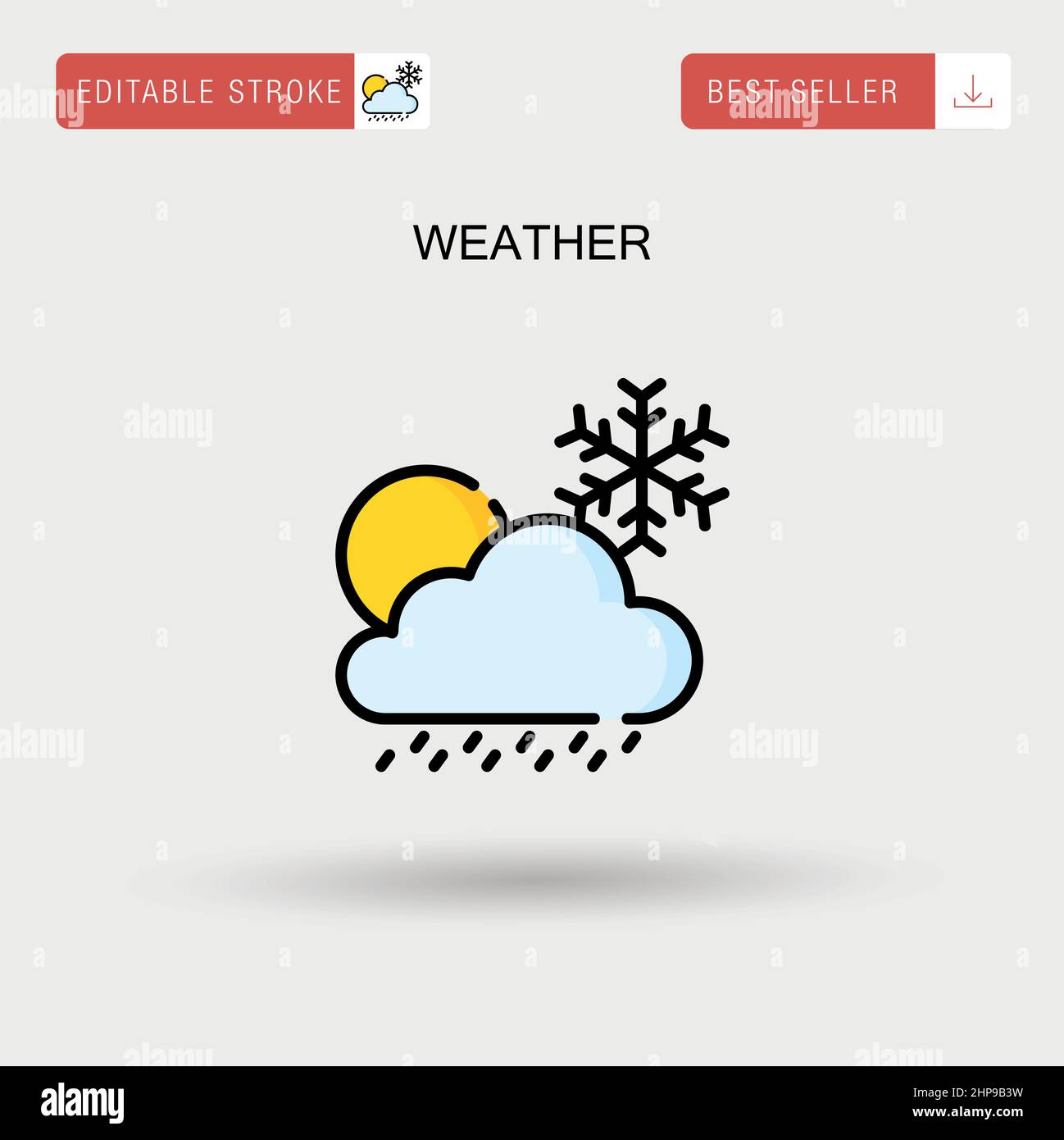 Climate cloud sun vector hi-res stock photography and images - Alamy