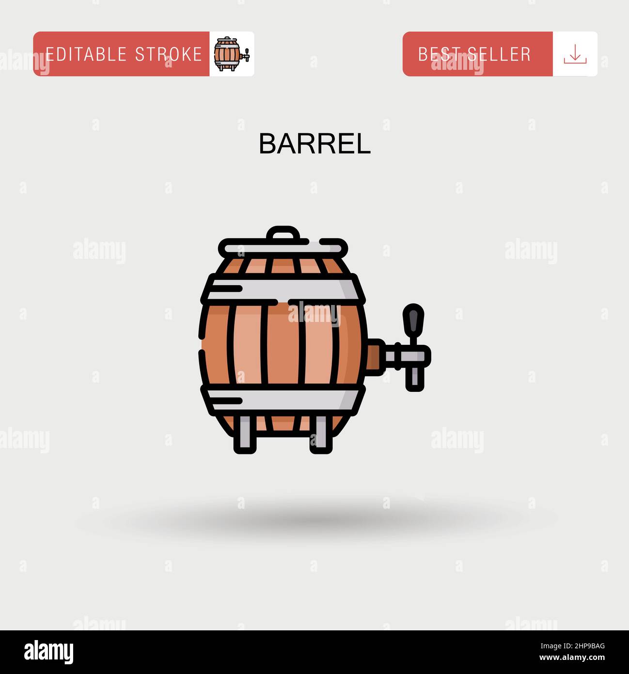 Barrel Simple vector icon Stock Vector Image & Art - Alamy