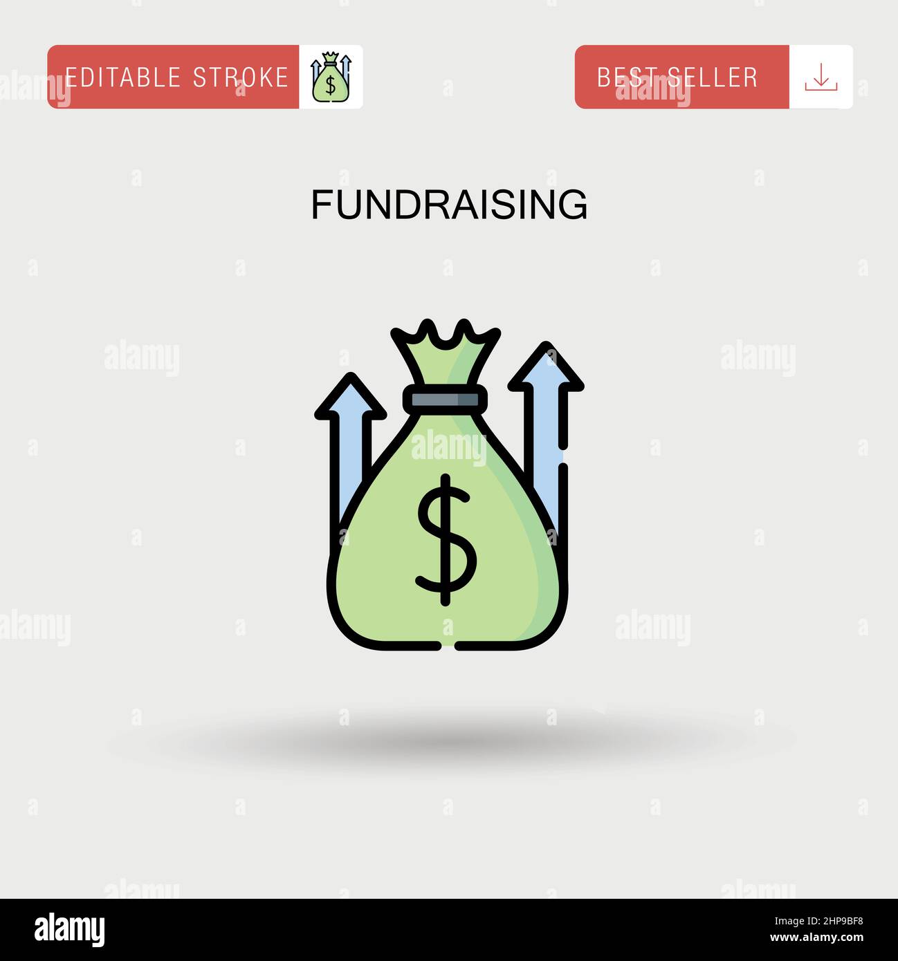 Fundraising Simple vector icon Stock Vector Image & Art - Alamy