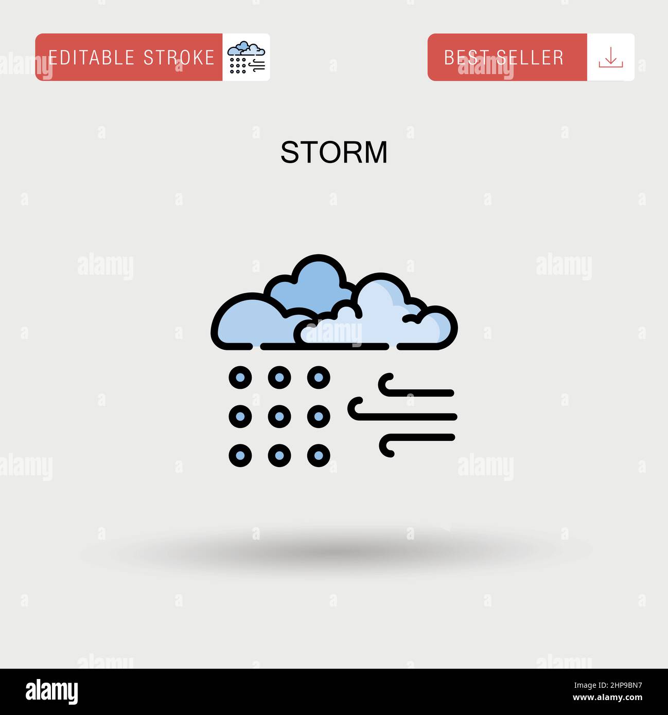 Panorama stormy Stock Vector Images - Alamy