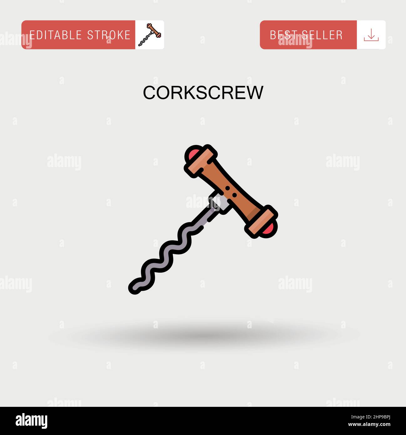 Corkscrew vector Stock Vector Images - Alamy
