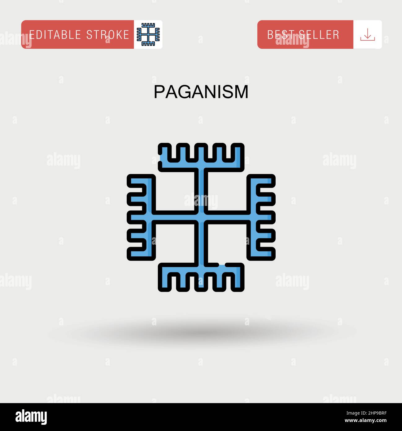 Paganism simple vector icon Stock Vector Images - Alamy