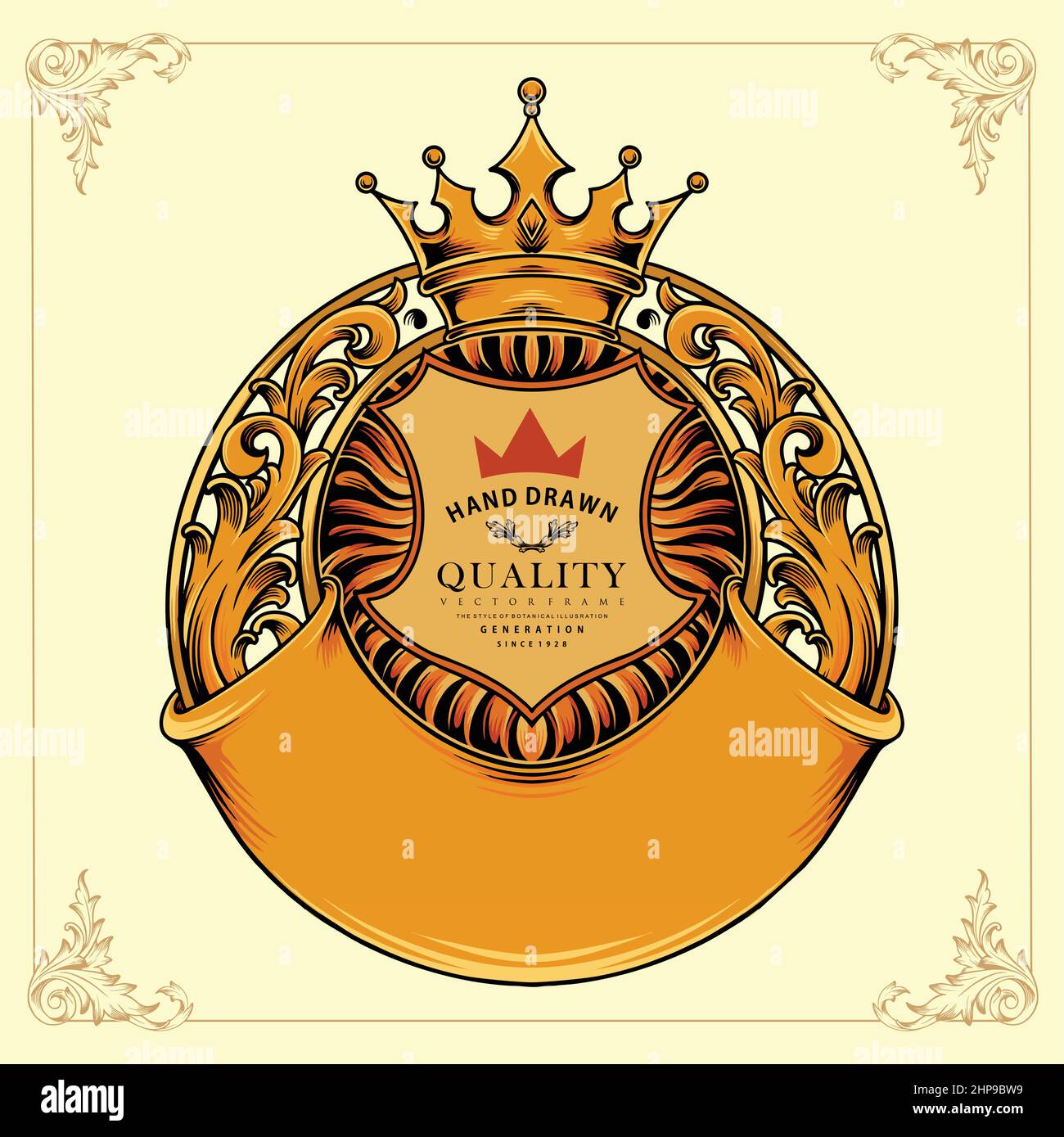 Crown badge hi-res stock photography and images - Alamy