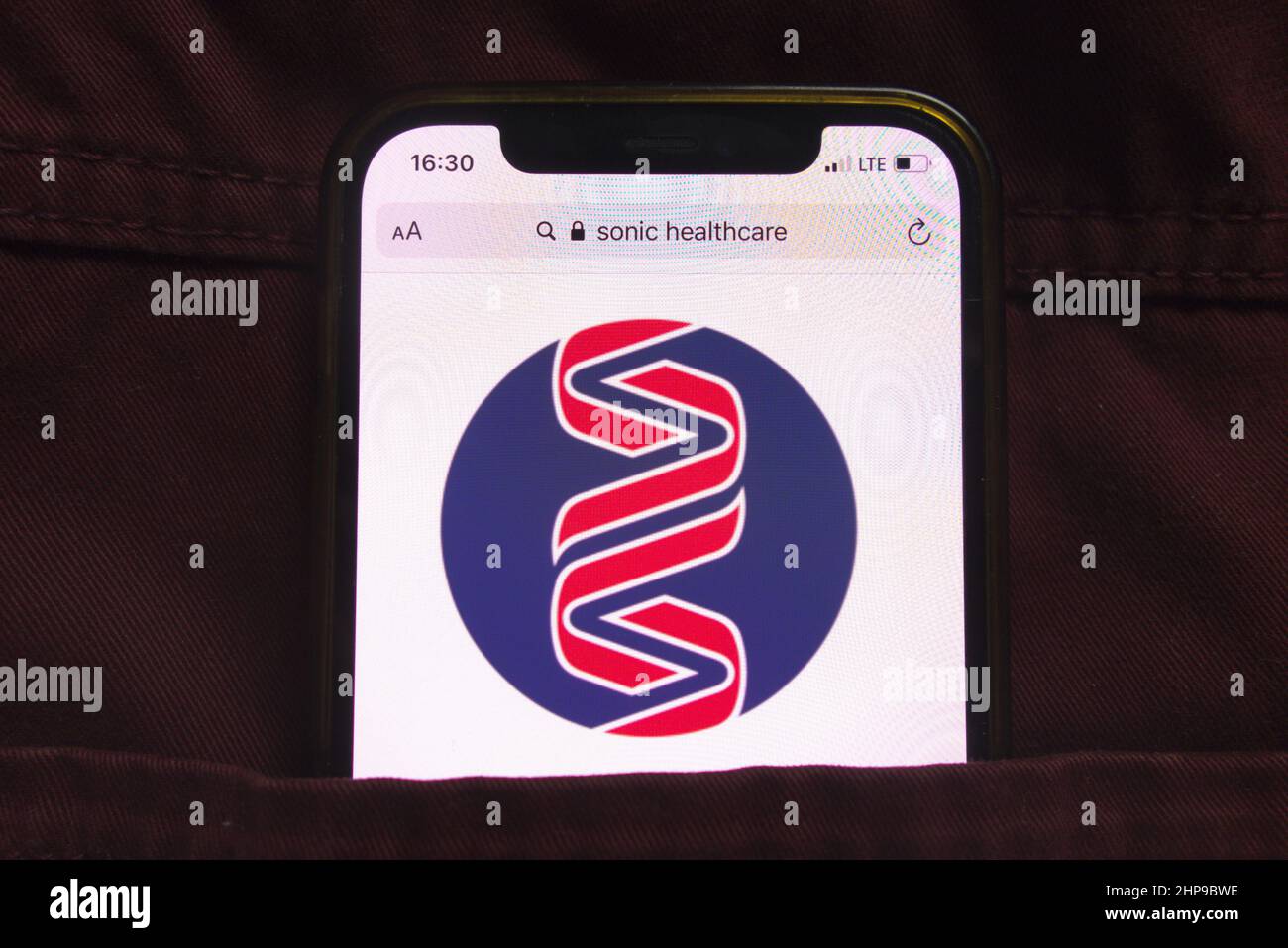 KONSKIE, POLAND - February 18, 2022: Sonic Healthcare company logo ...