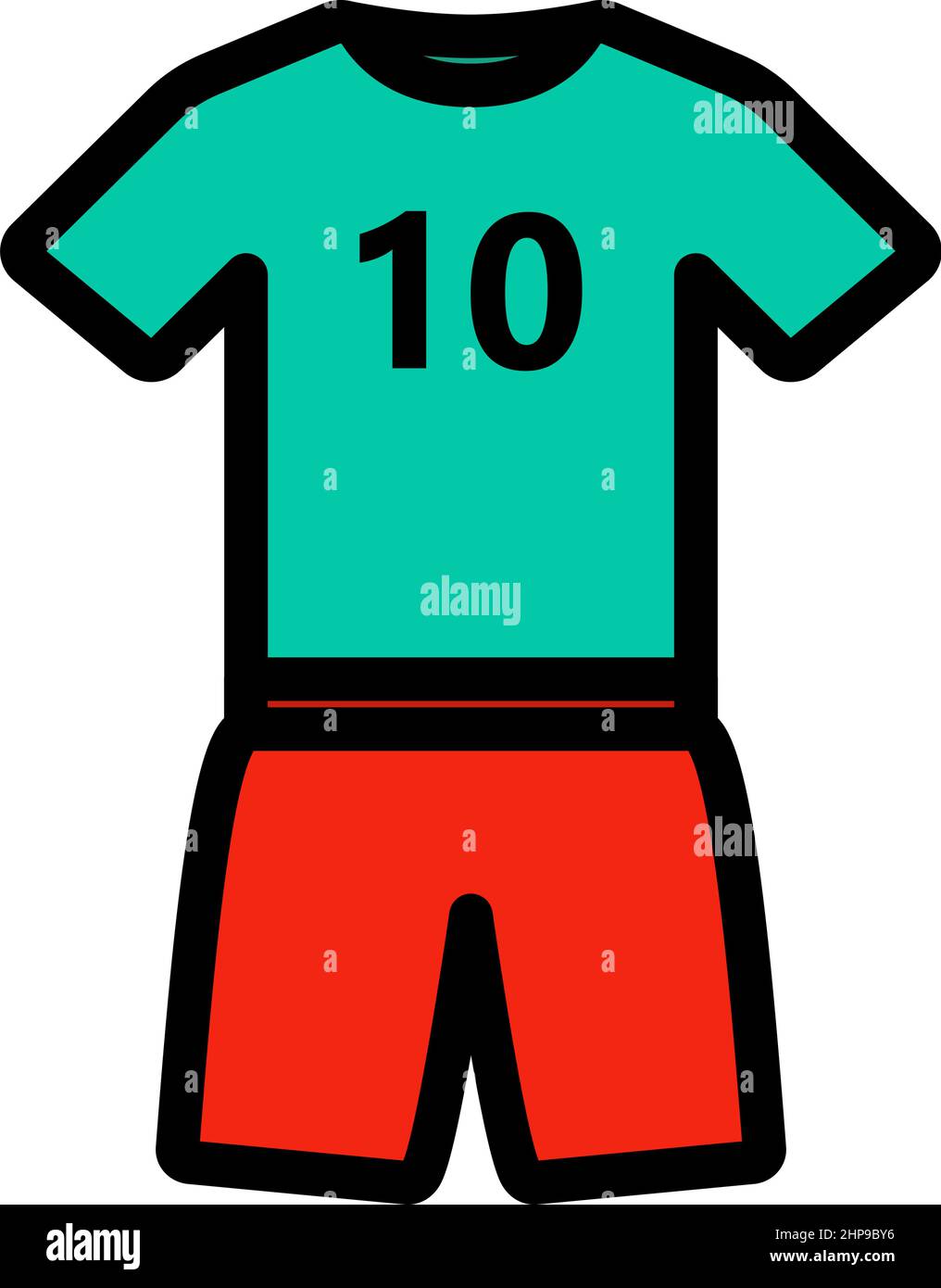 Icon Of Football Uniform Stock Vector Image & Art - Alamy