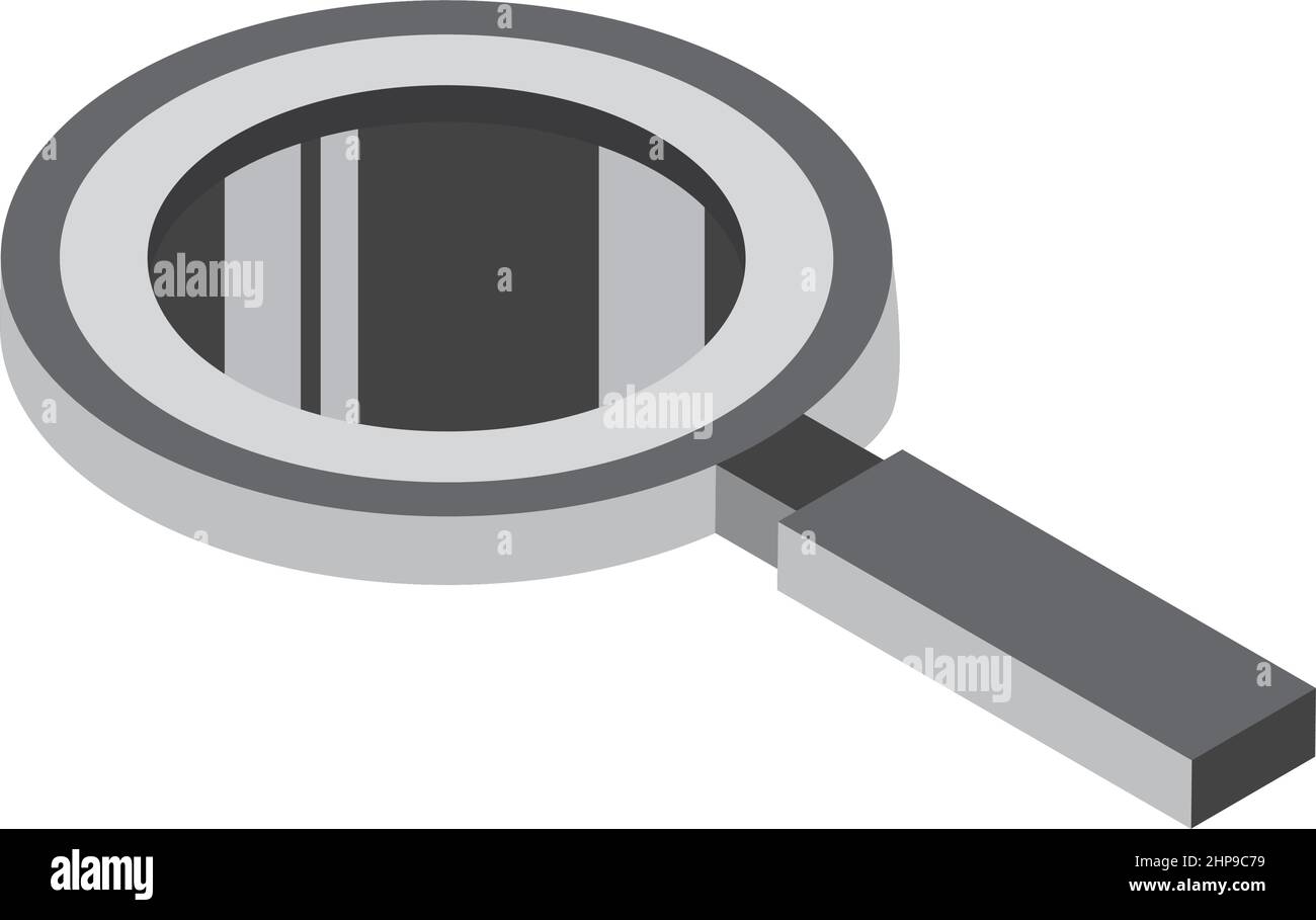 isometric magnifying glass Stock Vector Image & Art - Alamy