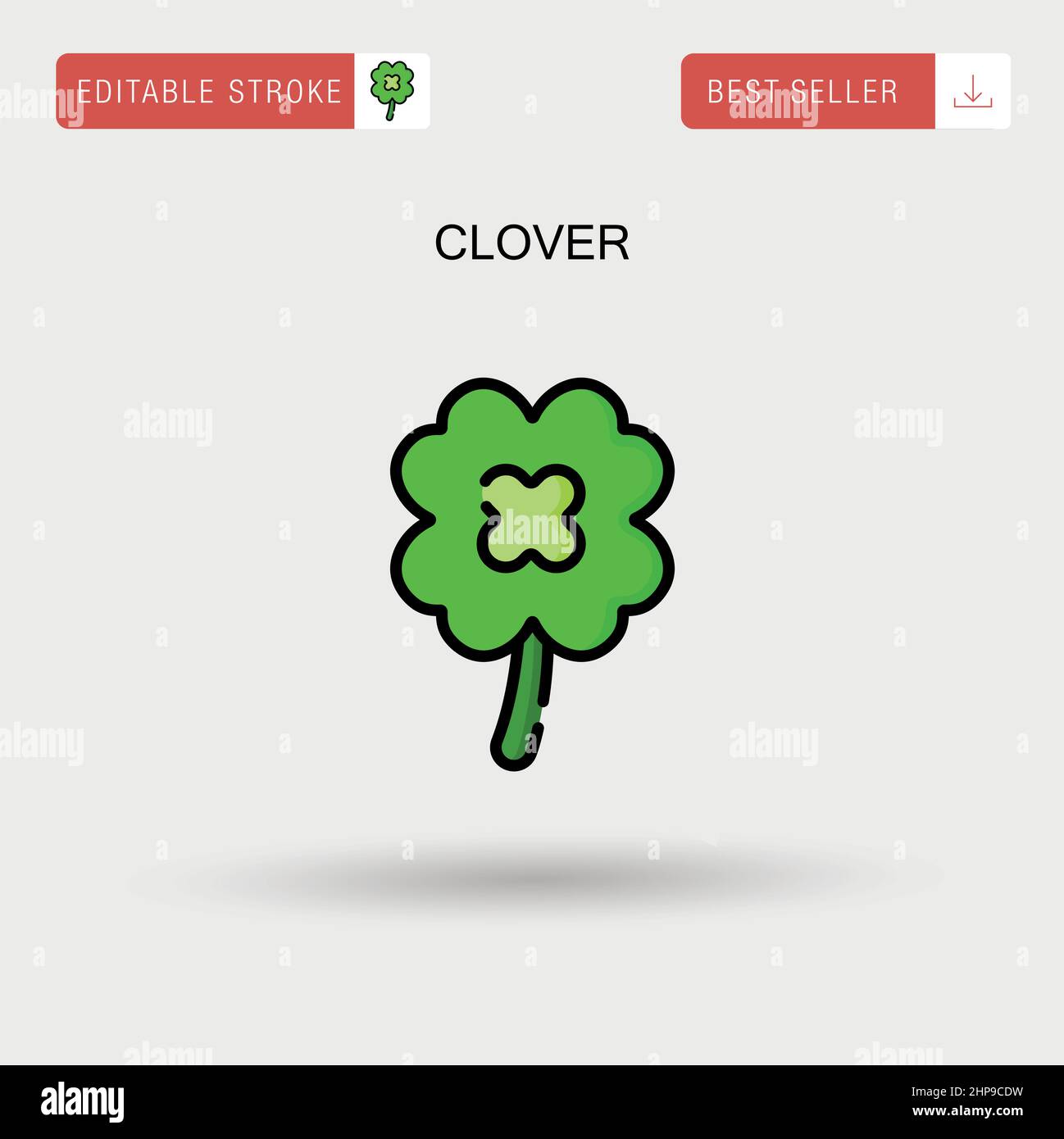 Clover Simple vector icon Stock Vector Image & Art - Alamy