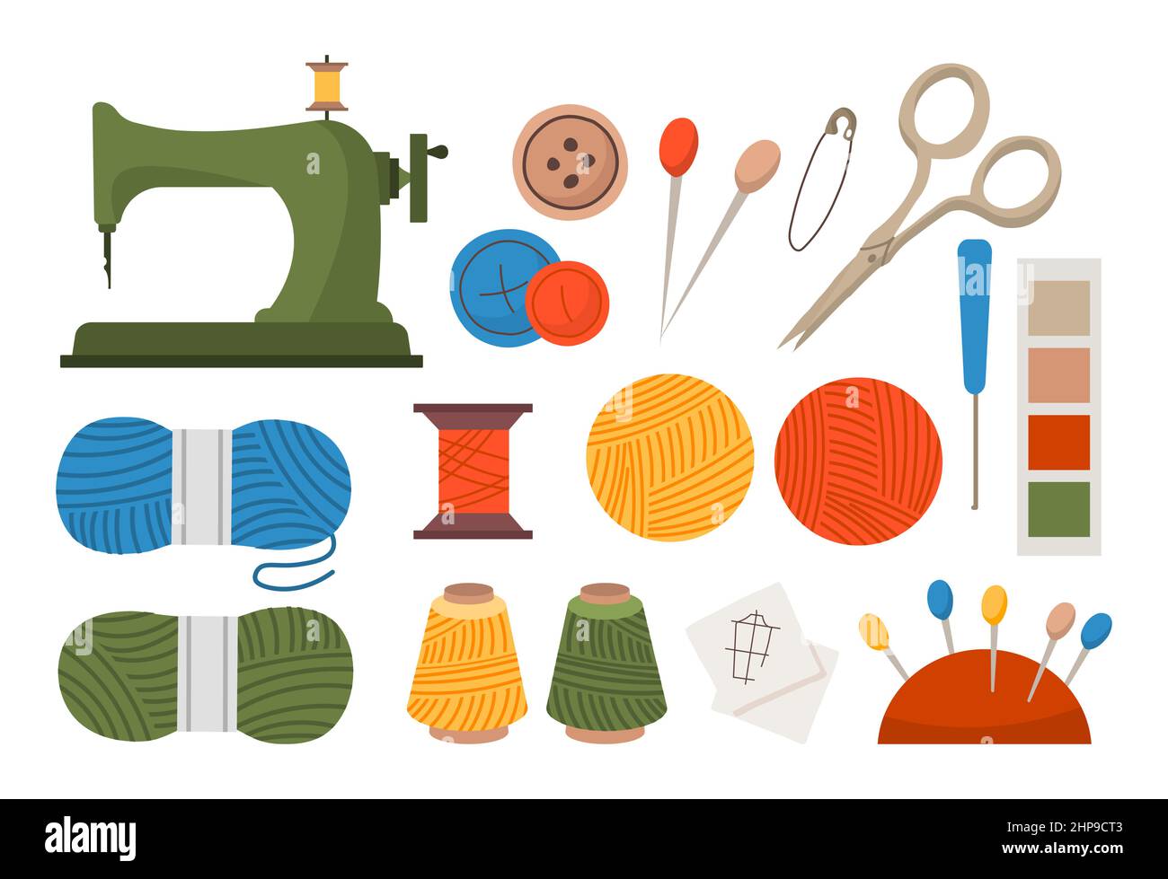 Set of sewing Stock Vector Image & Art - Alamy