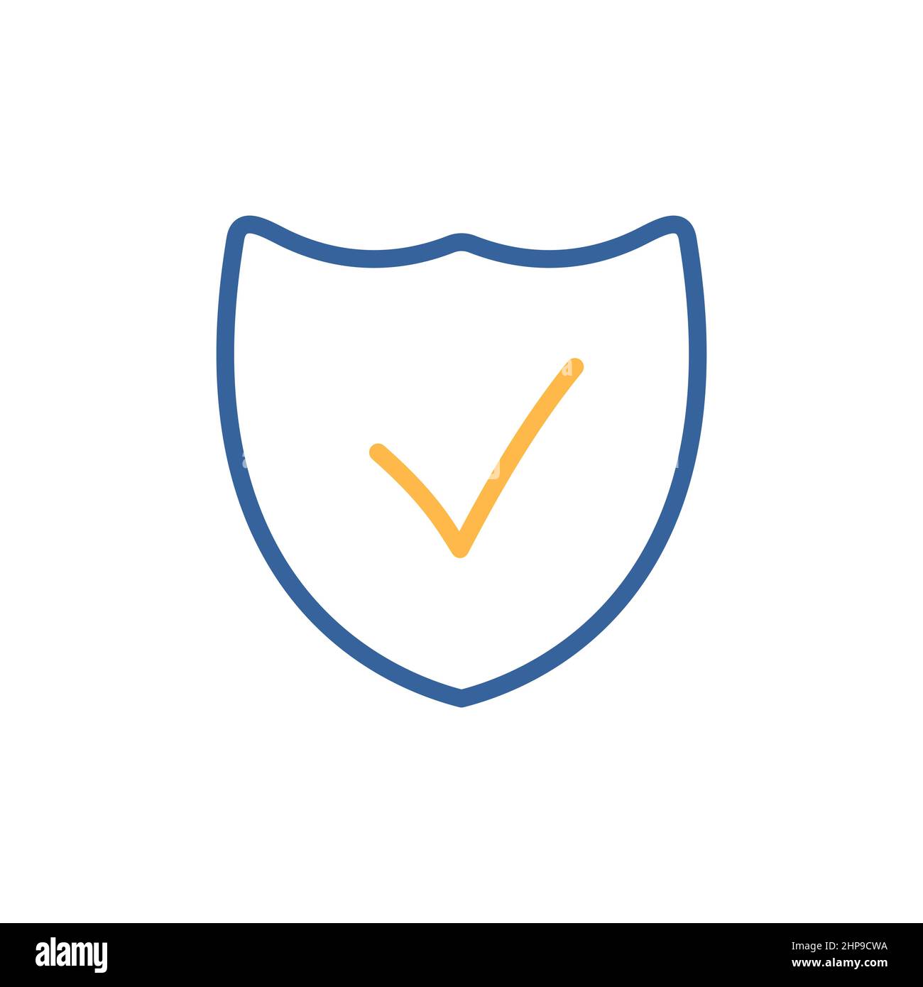 Best protection shield outline icon vector Stock Vector Image & Art - Alamy
