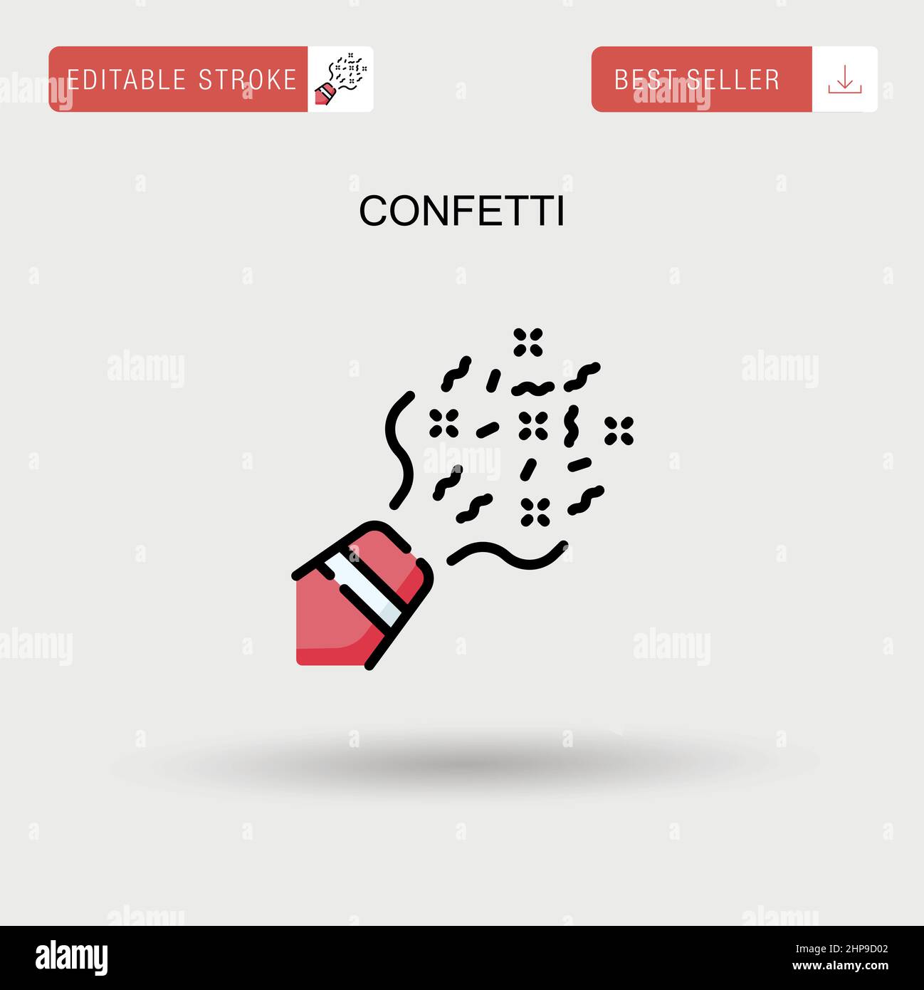 Confetti new background simple Stock Vector Images - Alamy