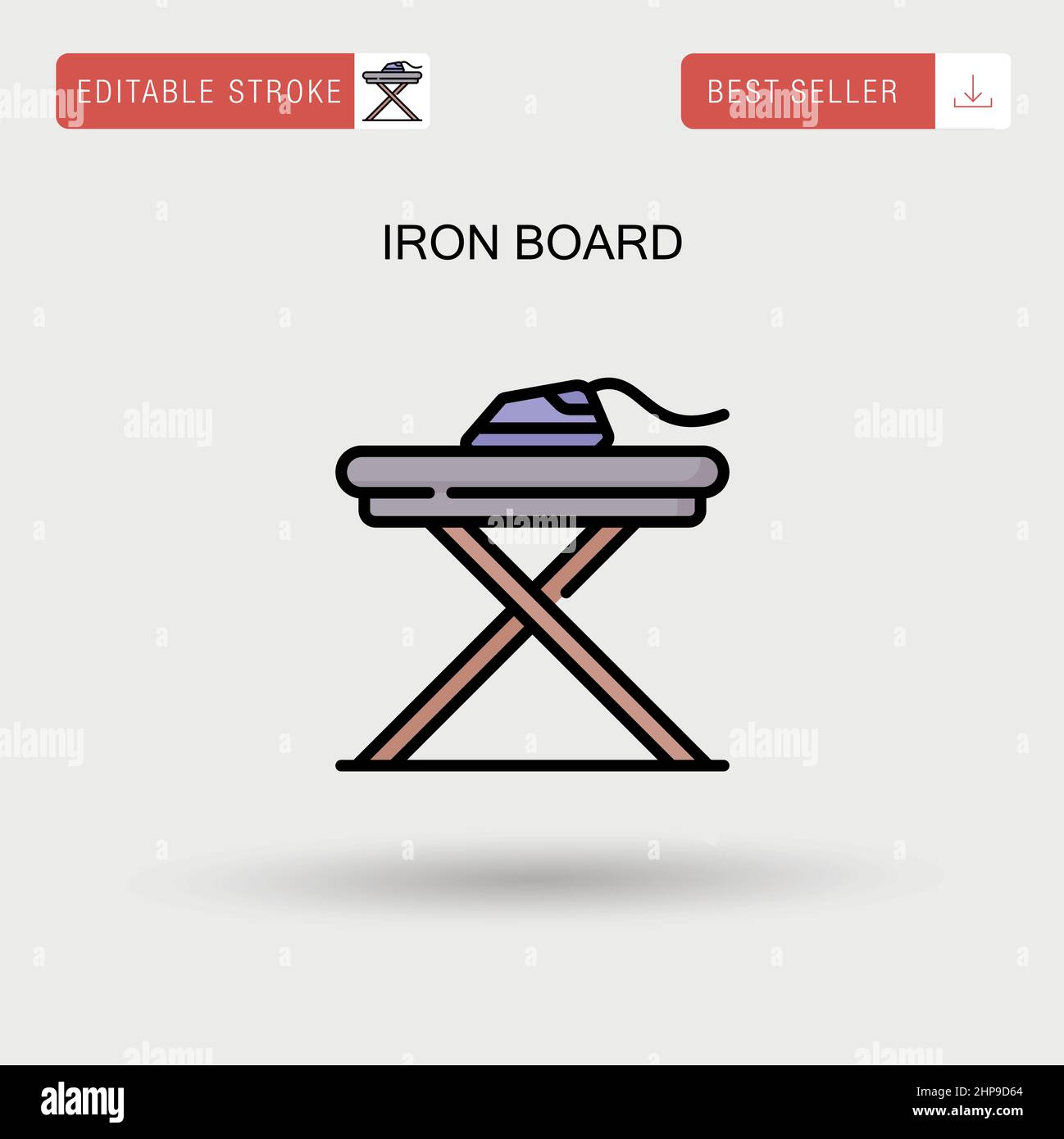 Iron board Simple vector icon Stock Vector Image & Art - Alamy