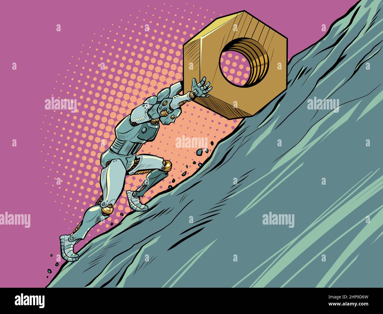 Moving up mountain Stock Vector Images - Alamy